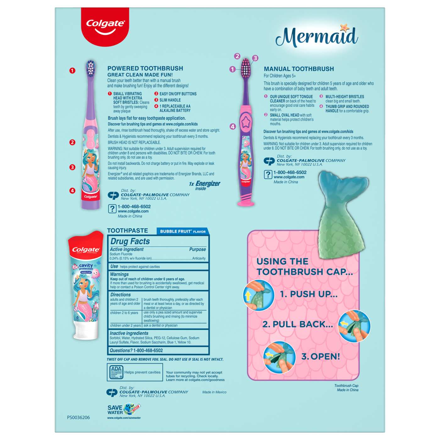 Colgate Kid's Mermaid Oral Care Gift Set - Shop Toothbrushes at H-E-B