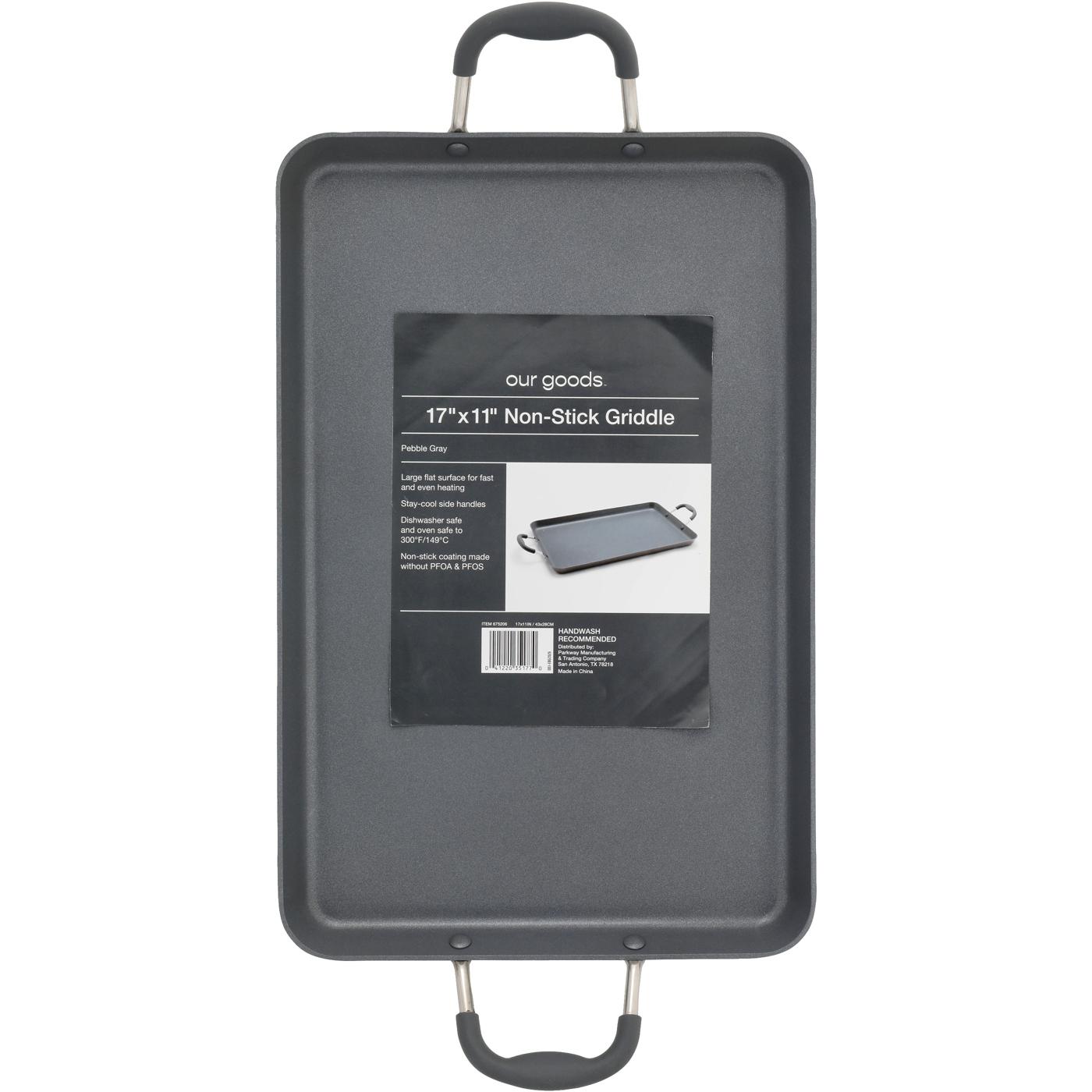 our goods Non-Stick Griddle - Pebble Gray - Shop Frying pans & griddles ...