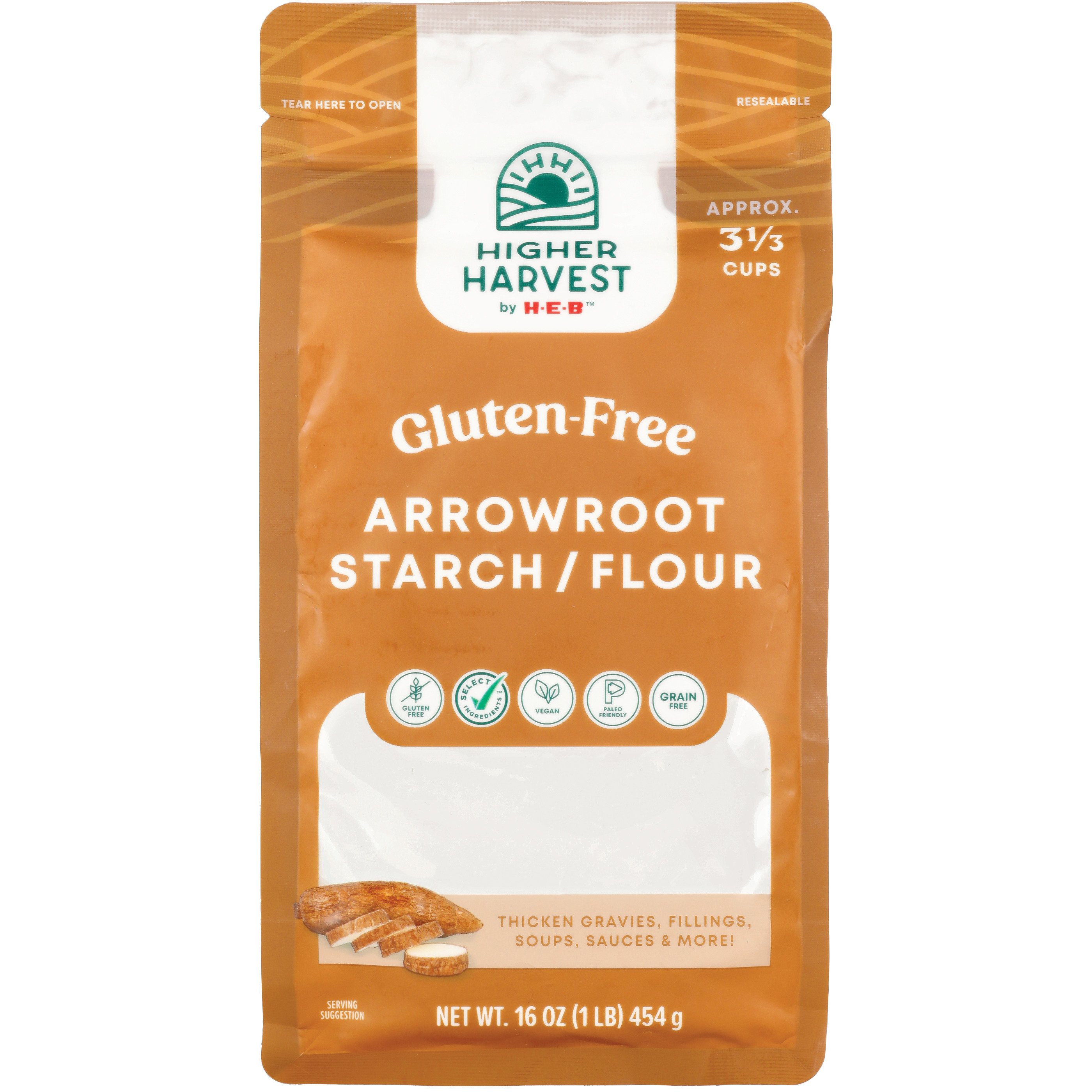Higher Harvest by H-E-B Gluten-Free Arrowroot Flour - Shop Baking ...