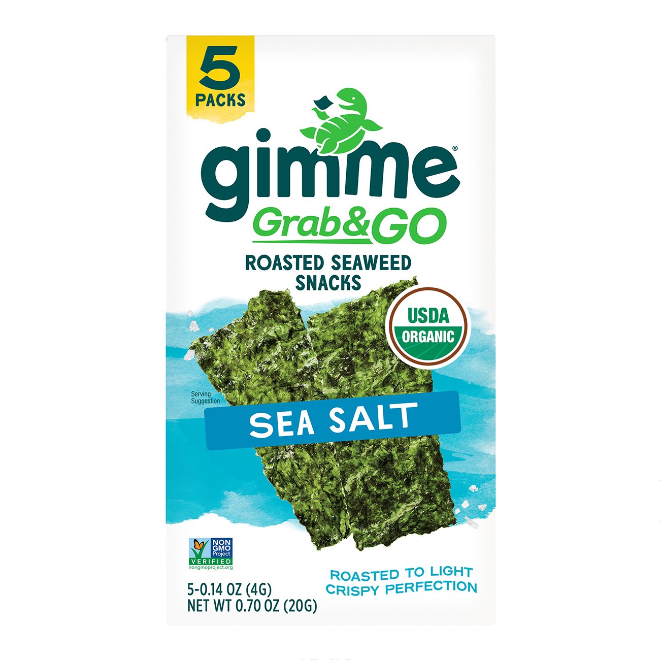 gimme Roasted Seaweed Grab & Go Snack Packs - Sea Salt - Shop Chips at ...