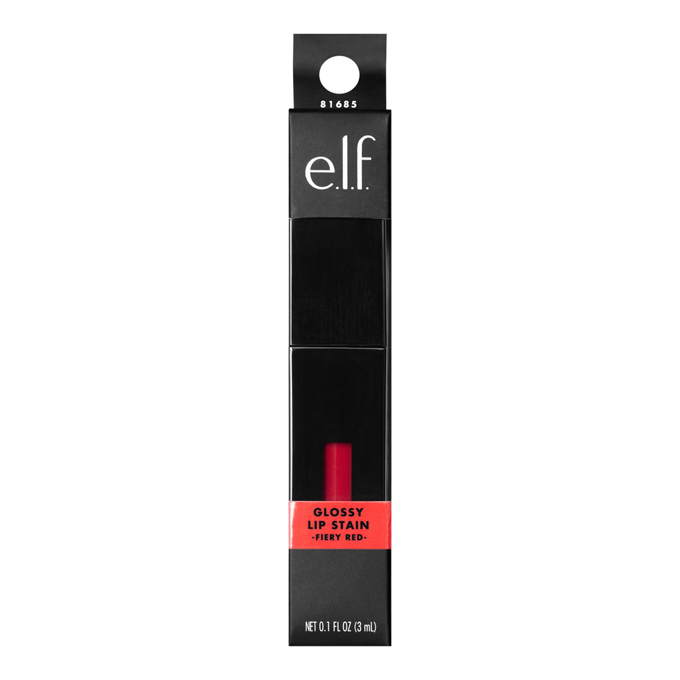 e.l.f. Glossy Lip Stain - Fiery Red - Shop Lipstick at H-E-B