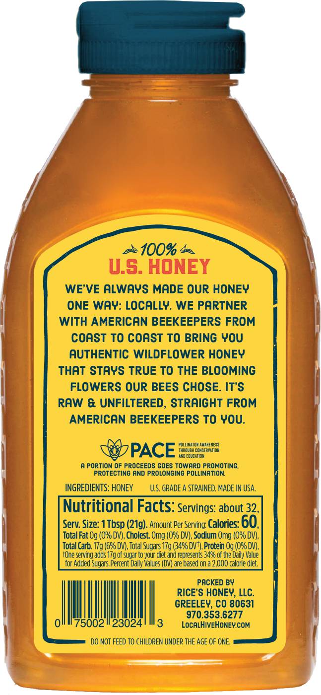 Local Hive Raw & Unfiltered Wildflower Honey - Shop Honey at H-E-B