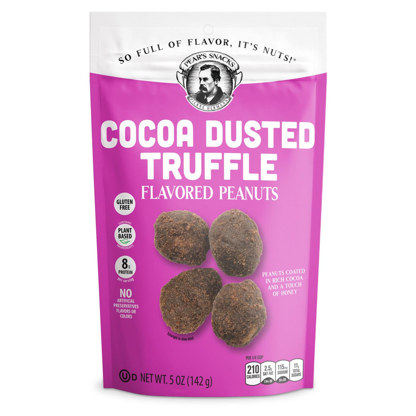Pear's Snacks Cocoa Dusted Truffle Peanuts - Shop Nuts & Seeds at H-E-B