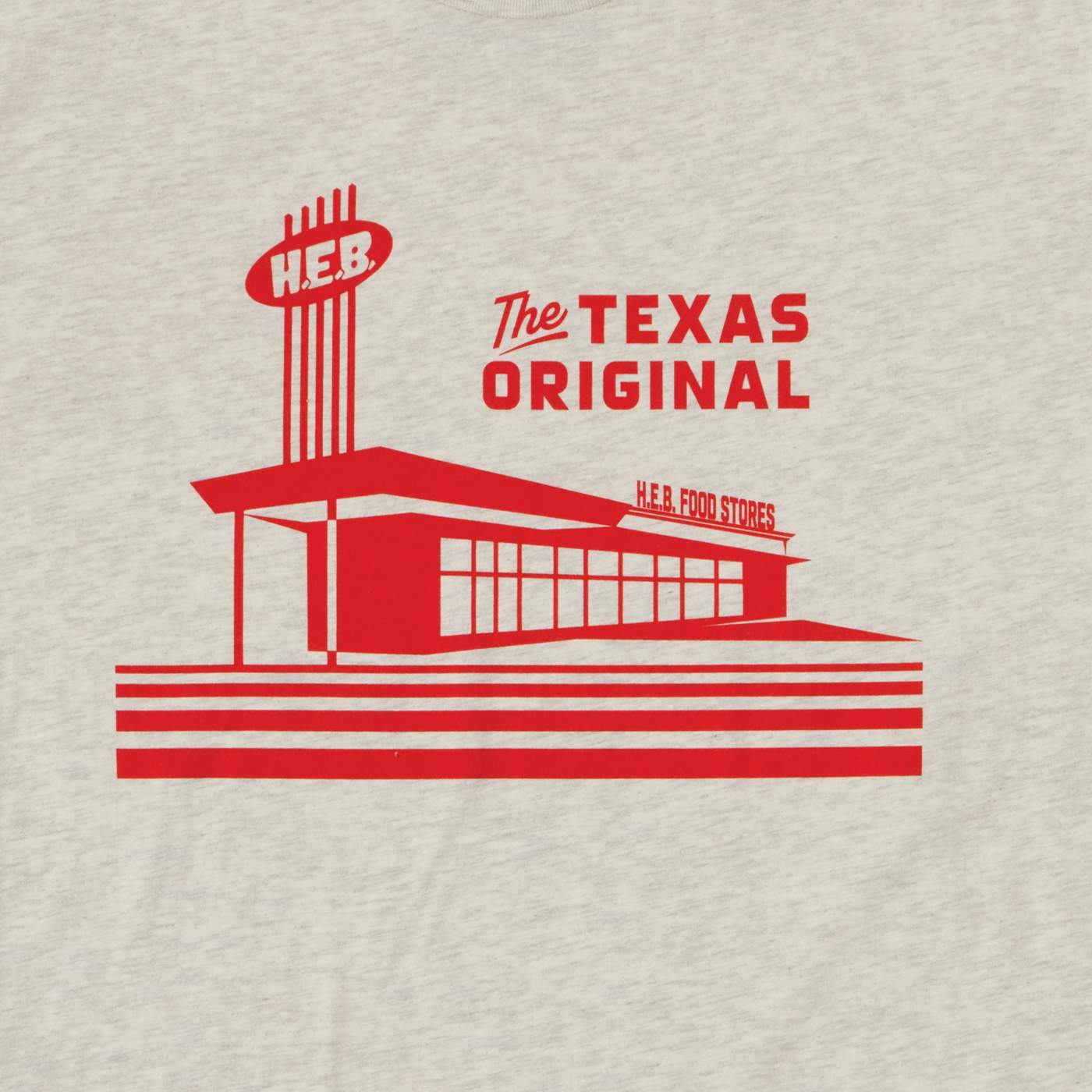 H-E-B Brand Shop Texas Original Retro Adult T-Shirt - Heather Natural ...
