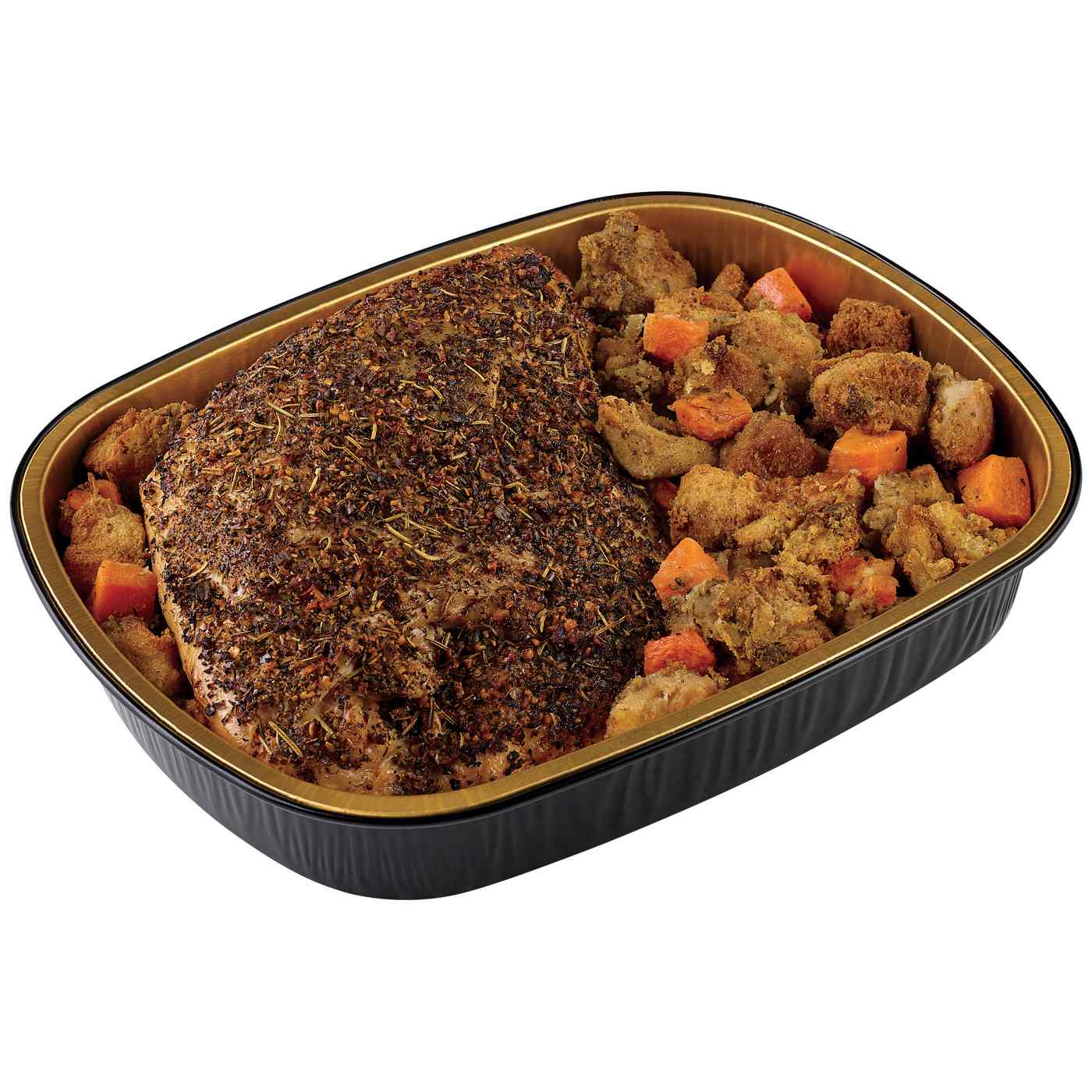 Meal Simple by H-E-B Seasoned Bone-In Turkey Breast & Beef Crumble ...
