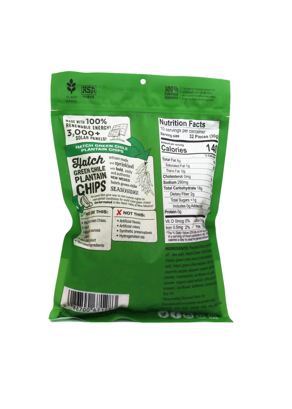 SunRidge Farms Hatch Green Chile Plantain Chips - Shop Trail mix at H-E-B