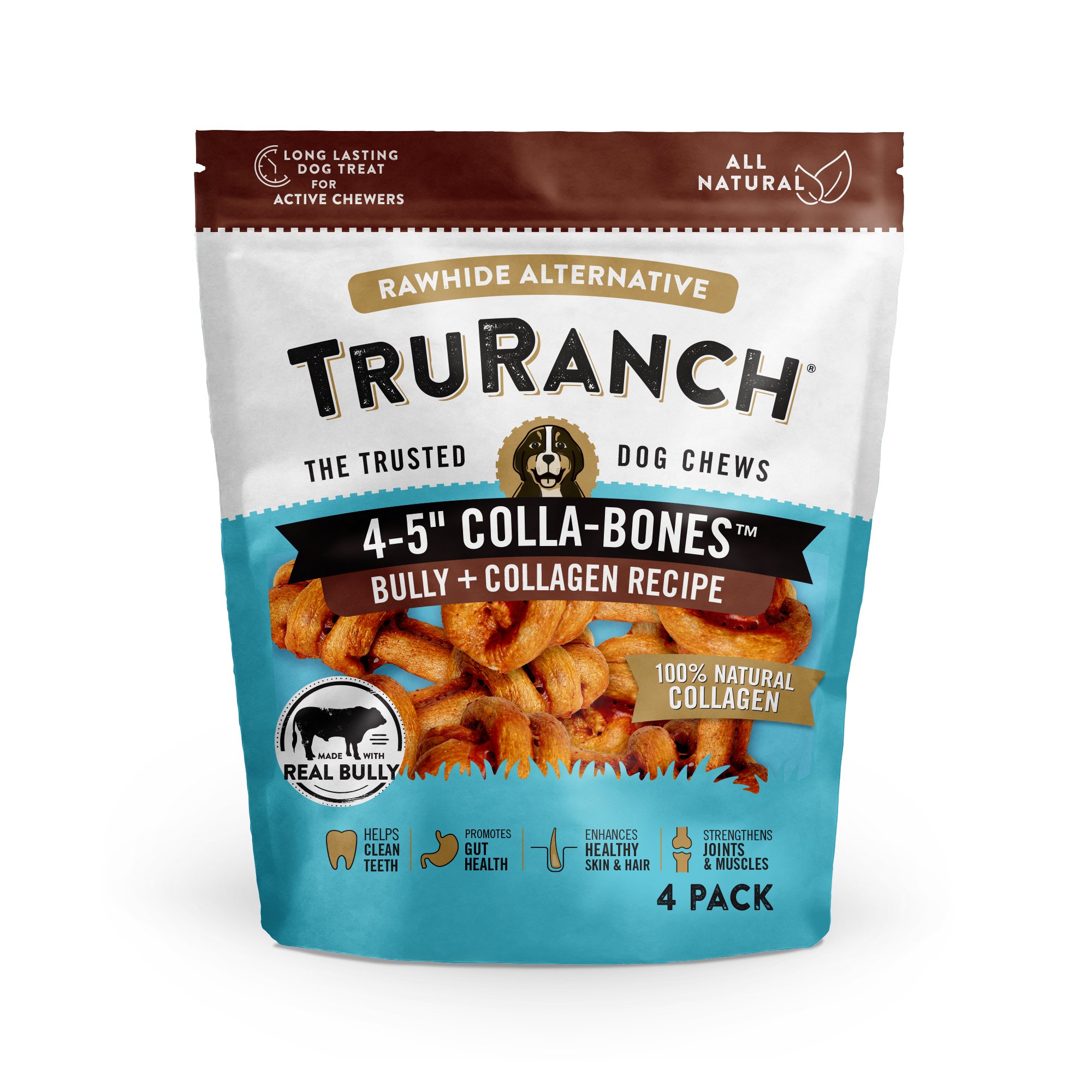 TruRanch Bully and Collagen Recipe Knotted Bones Dog Chews - Shop Bones ...