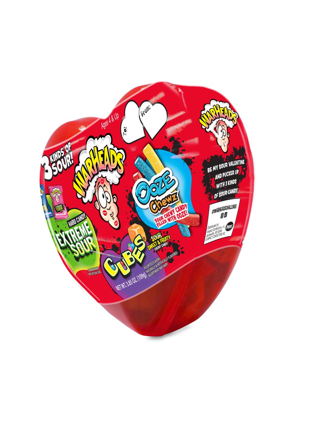 Warheads Valentine Extreme Variety Sour Heart Scrambler - Shop Candy at ...