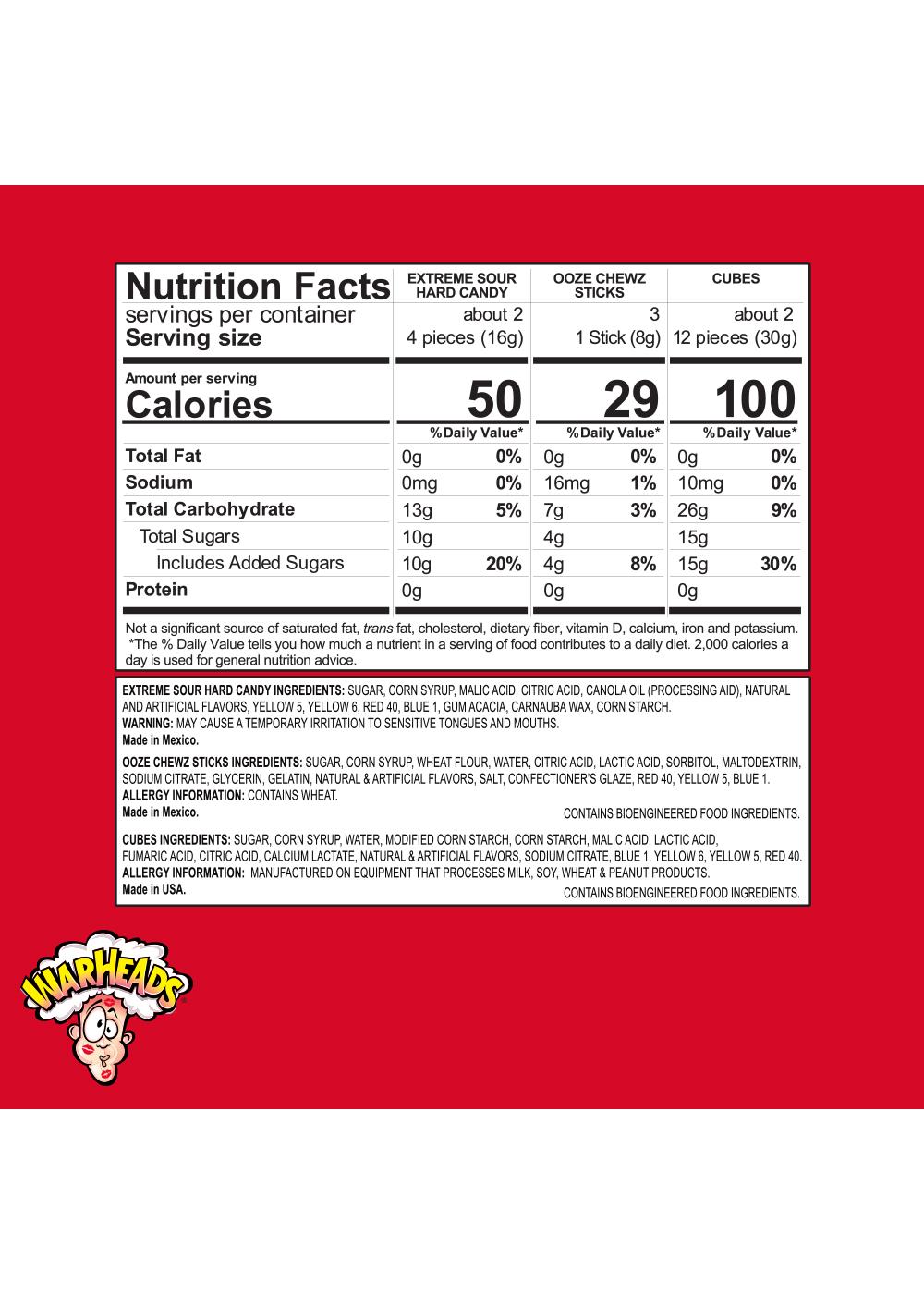 Warheads Valentine Extreme Variety Sour Heart Scrambler - Shop Candy at ...