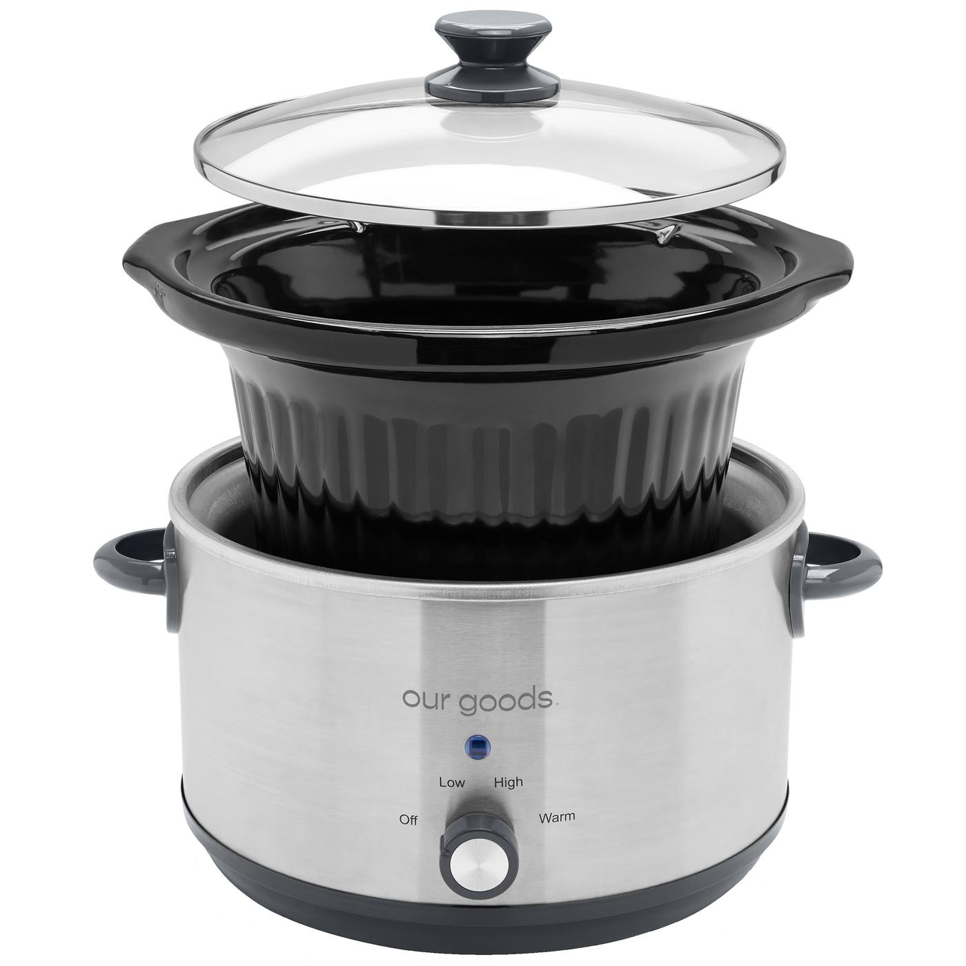 our goods Slow Cooker - Stainless Steel - Shop Cookers & roasters at H-E-B