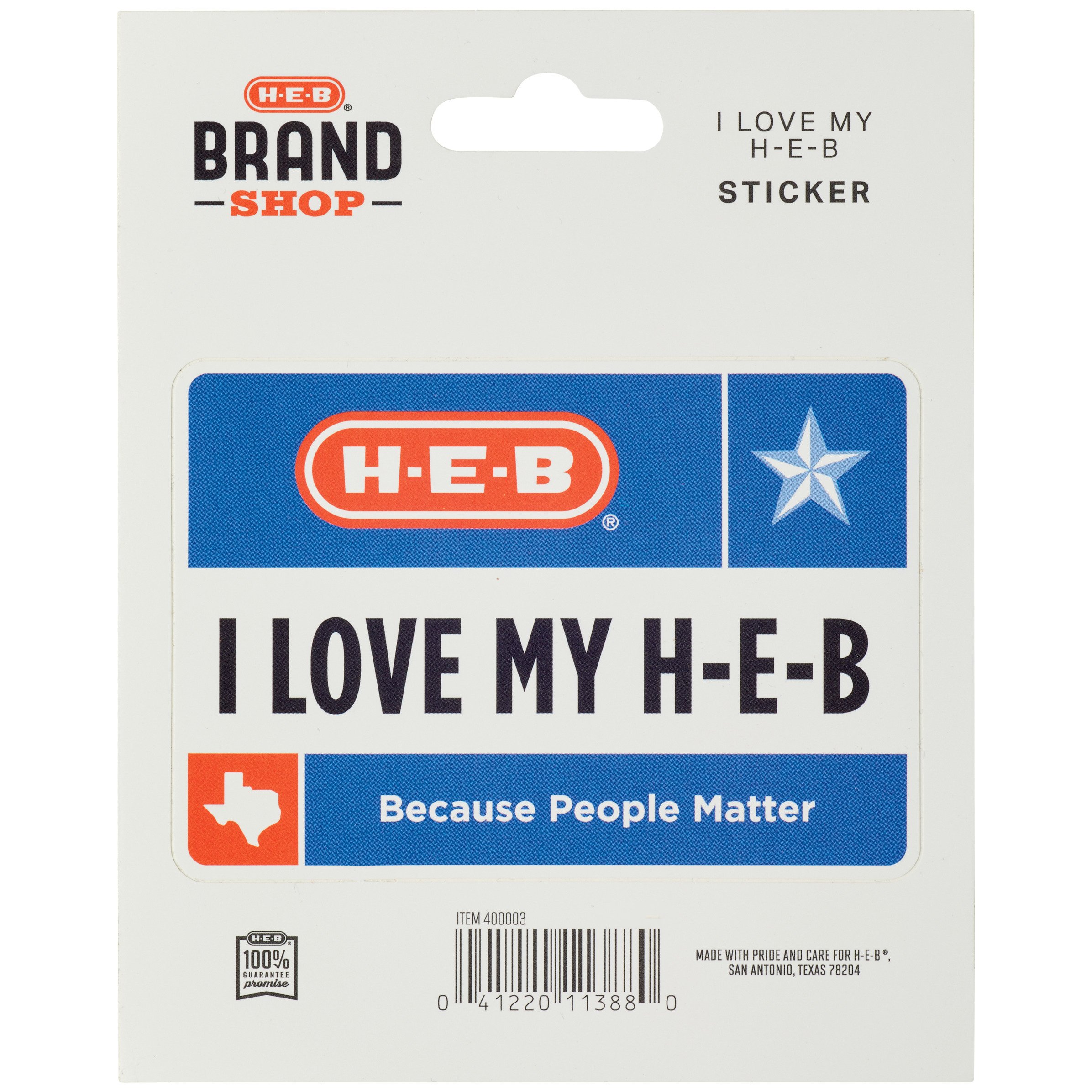H-E-B Brand Shop Love My H-E-B Sticker - Multicolored - Shop Seasonal ...