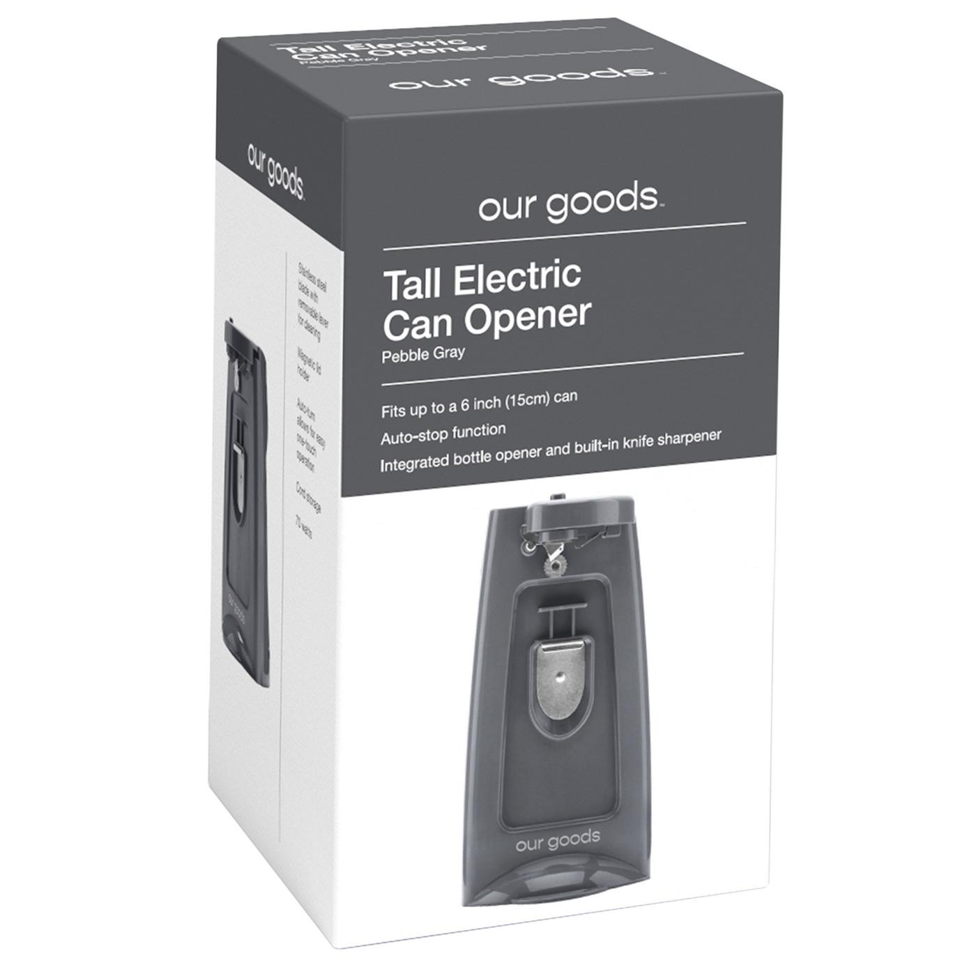 our goods Tall Electric Can Opener - Pebble Gray - Shop Utensils ...