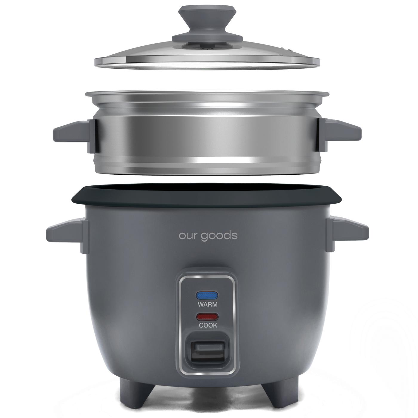 our goods Rice Cooker & Food Steamer - Pebble Gray - Shop Cookers ...