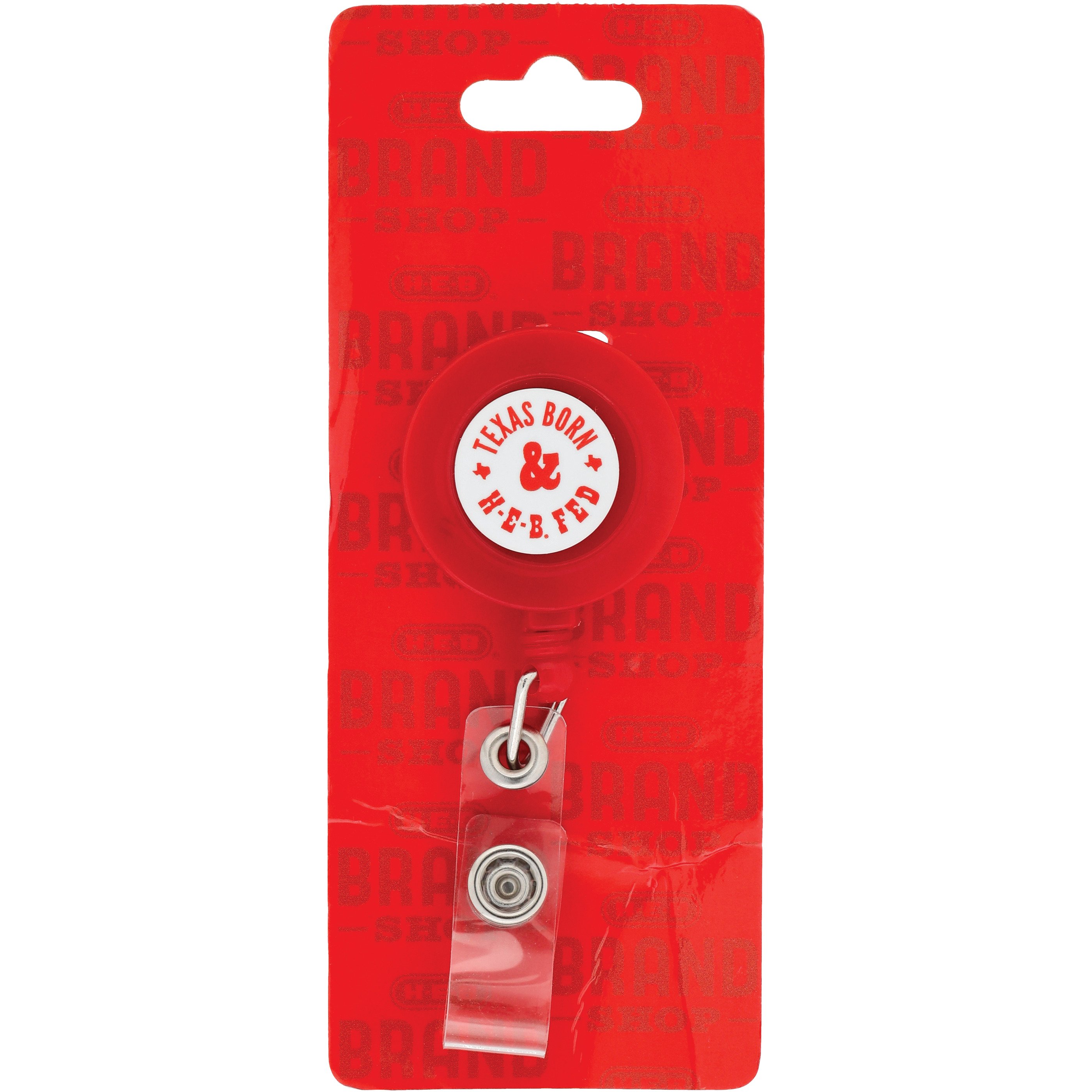 H-E-B Brand Shop Texas Born H-E-B Fed Badge Reel - Red - Shop Seasonal ...