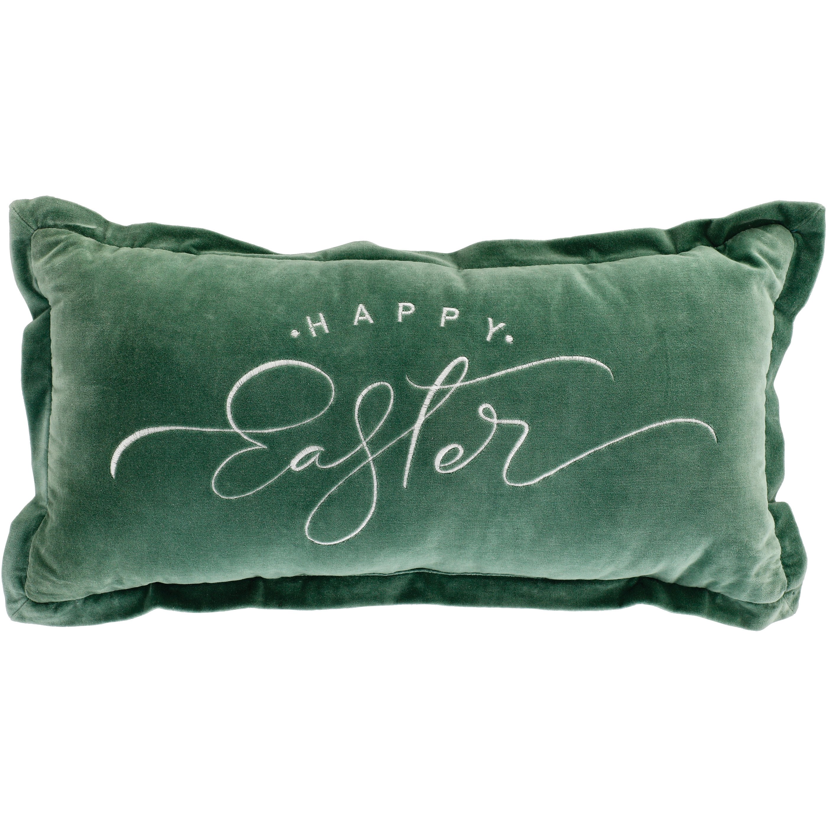 Destination Holiday Velvet Happy Easter Rectangle Throw Pillow - Shop ...