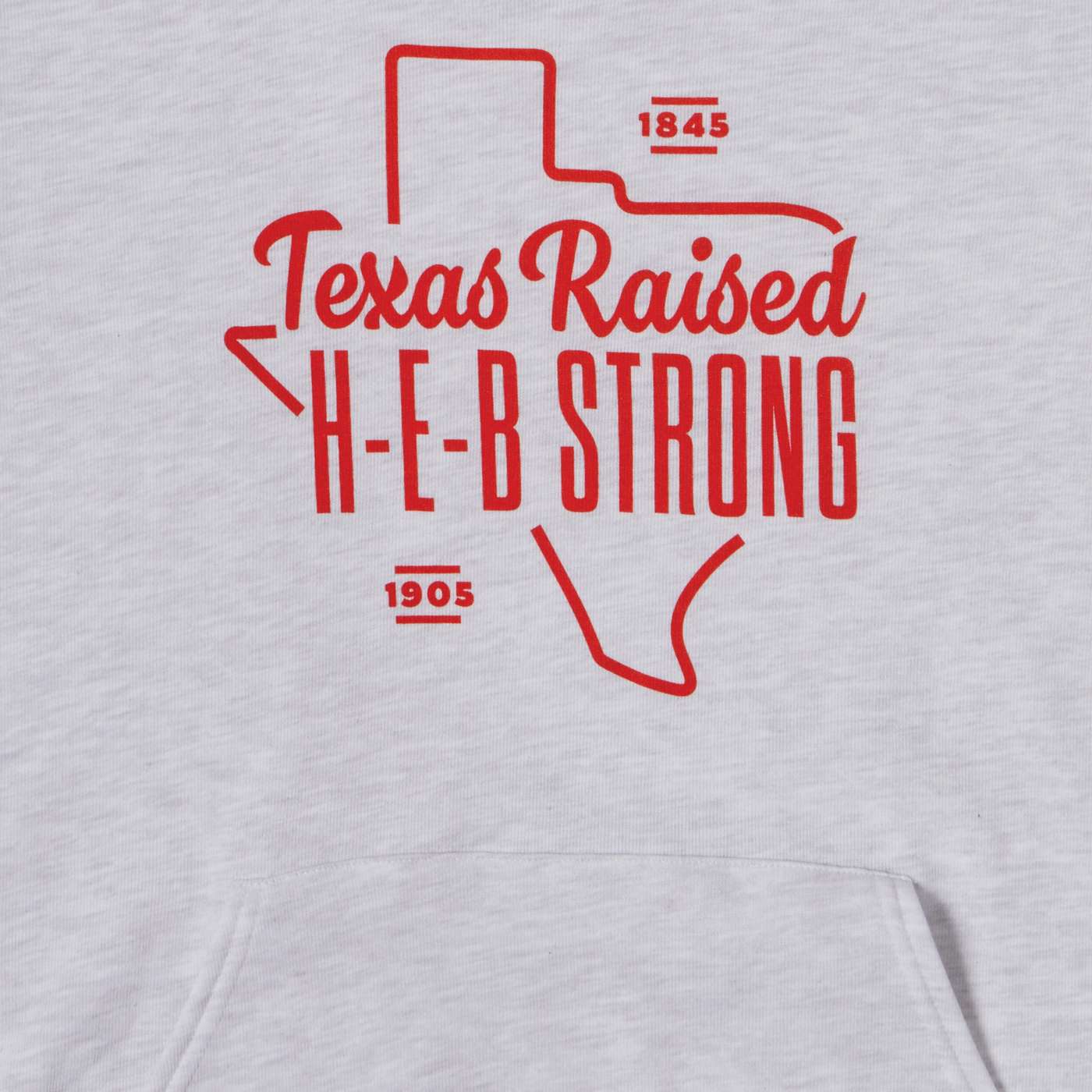 H-E-B Brand Shop Texas Raised H-E-B Strong Adult Hoodie - Heather Gray ...