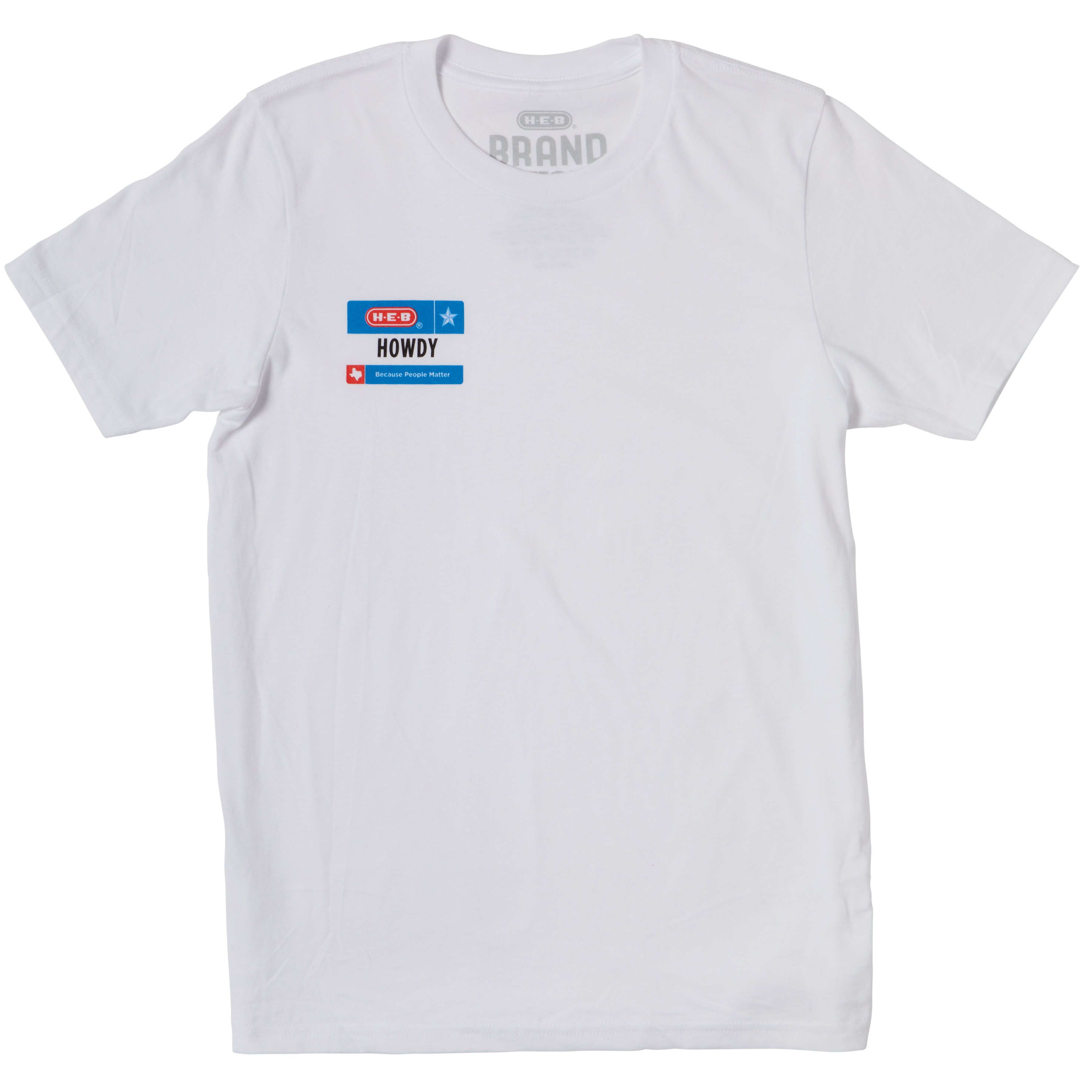 H-E-B Brand Shop Howdy Nametag Youth T-Shirt - White - Shop Shirts at H-E-B