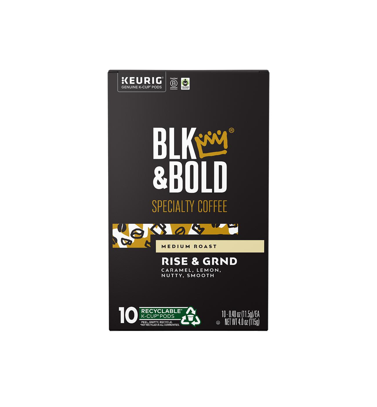 BLK & Bold Rise & GRND Medium Roast Keurig K-Cup Pods - Shop Coffee at ...