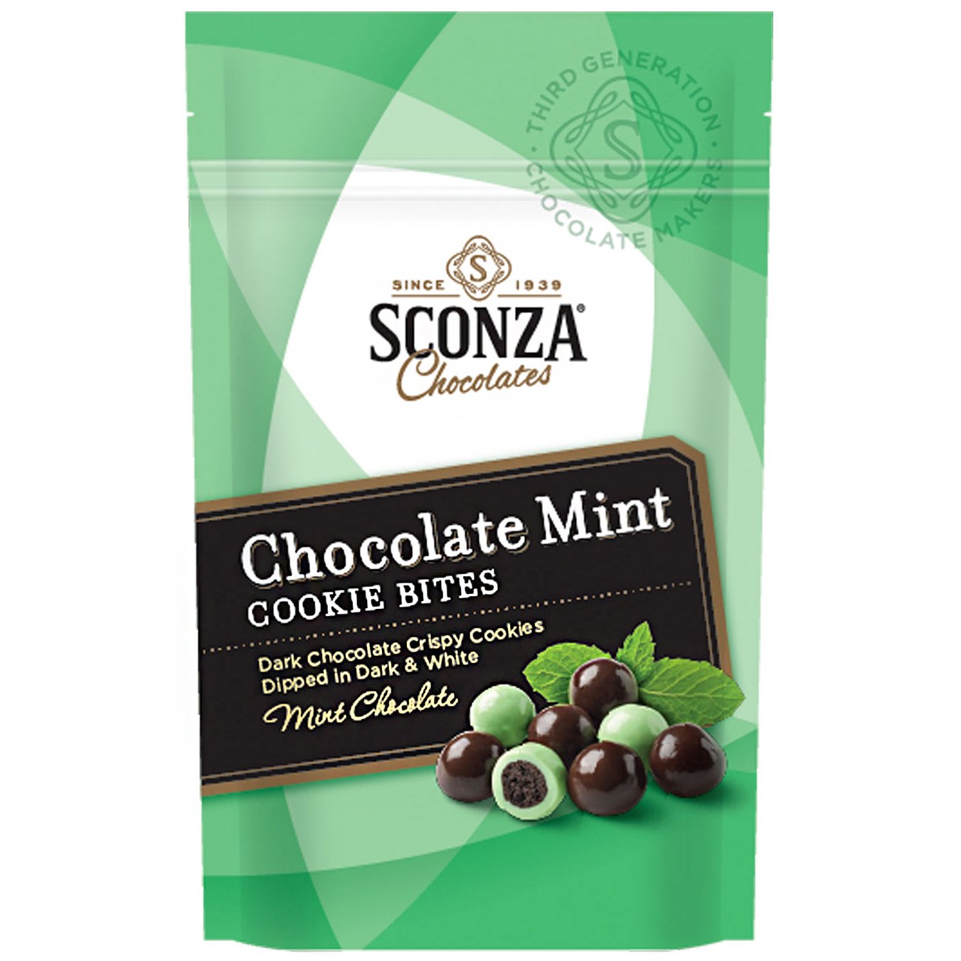Sconza Chocolates Chocolate Mint Cookie Bites - Shop Candy at H-E-B