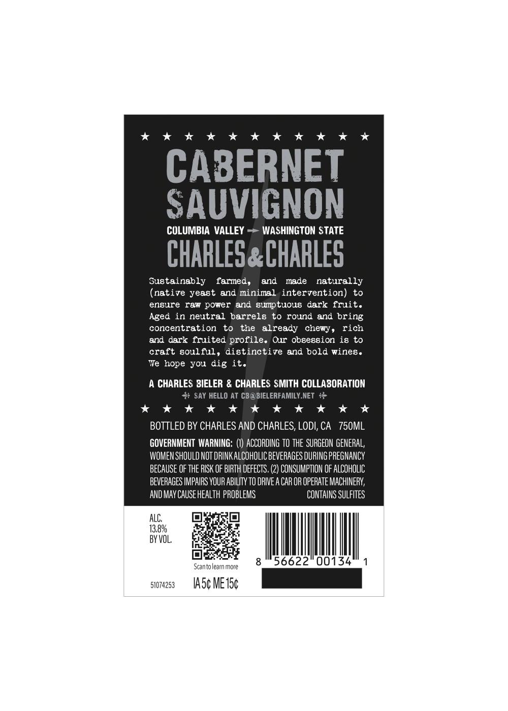 Charles & Charles Bolt Cabernet Sauvignon - Shop Wine at H-E-B