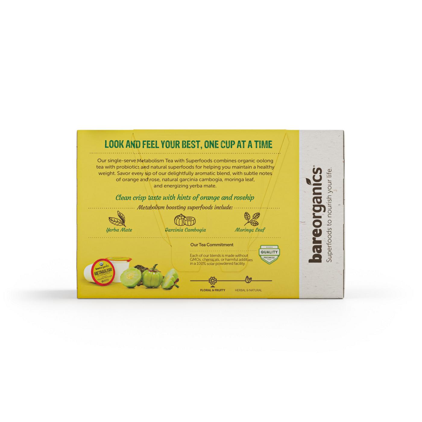 Bare Organics Metabolism Tea Superfoods Single Serve Cups - Shop Tea at ...