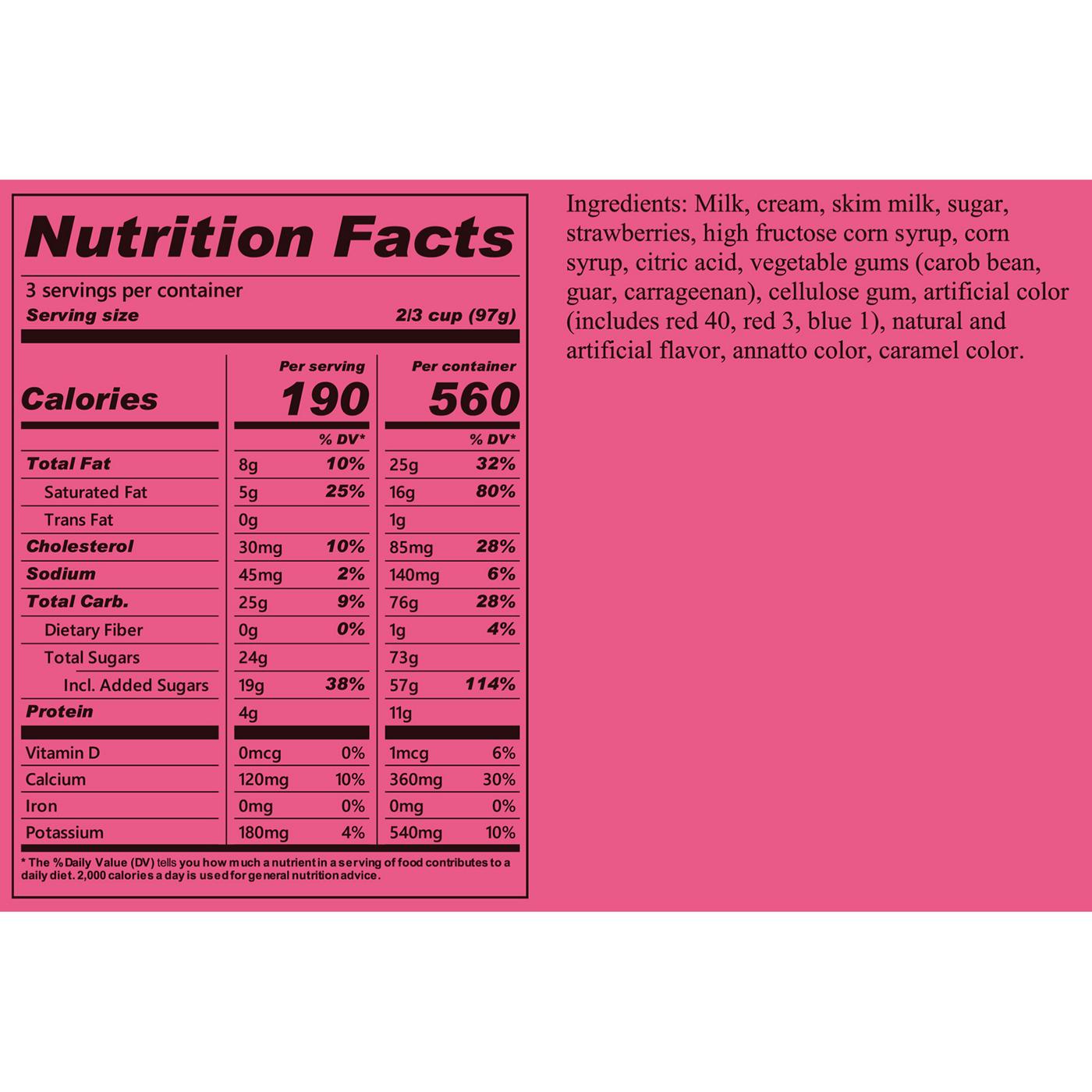 Blue Bell Strawberry Ice Cream - Shop Ice cream at H-E-B