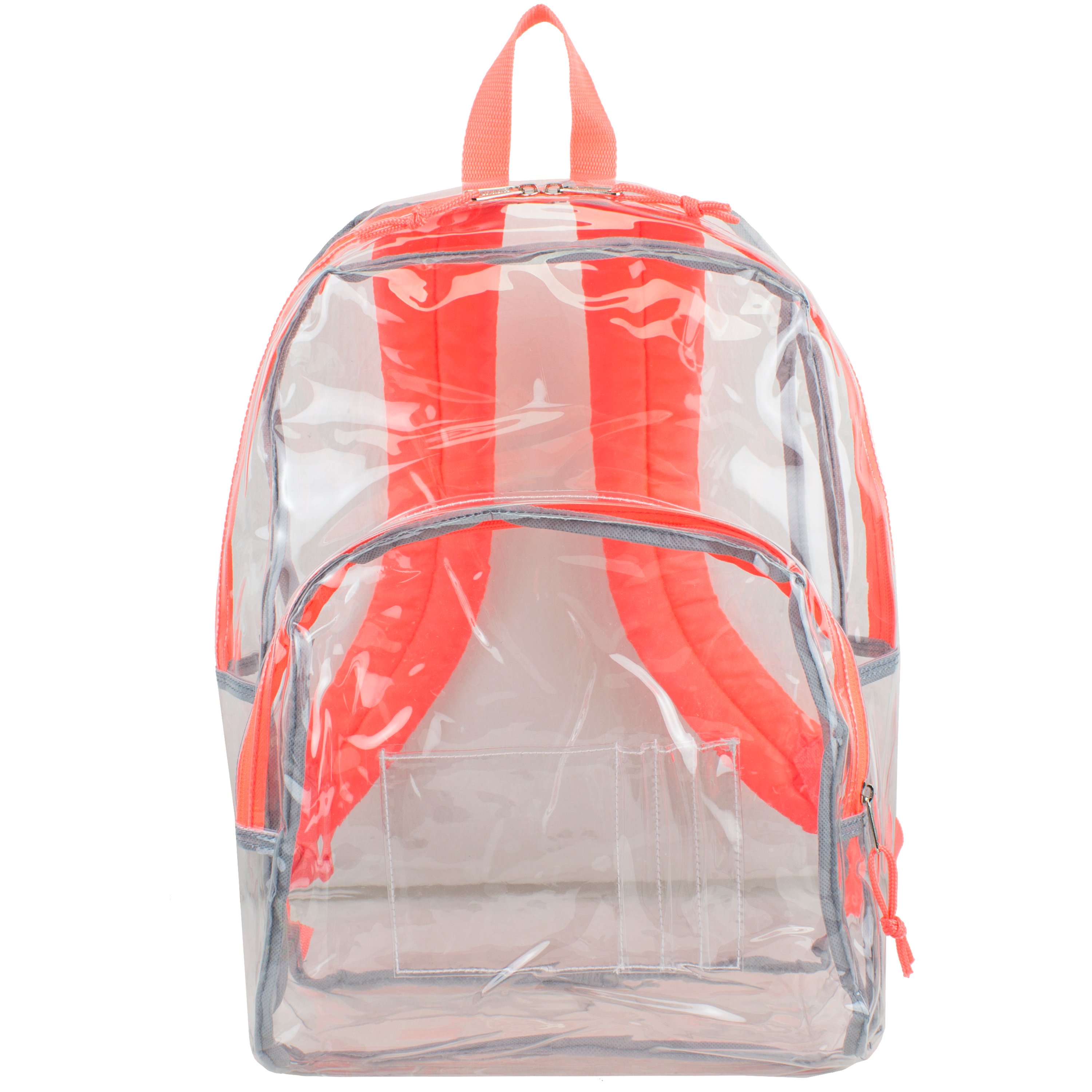 Eastsport Transparent Large Backpack with Coral Straps - Shop Backpacks ...