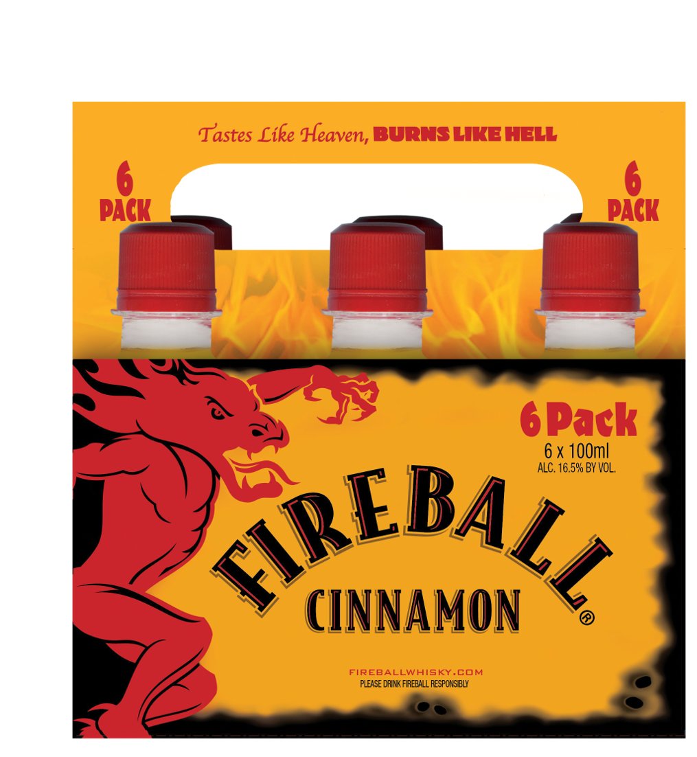 Fireball Cinnamon Malt Beverage 6 pk - Shop Malt beverages & coolers at ...