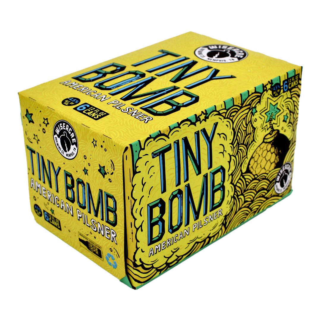 Wiseacre Brewing Co. Tiny Bomb Pilsner Craft Beer 6 pk Cans, 12 oz | Central Market - Really ...