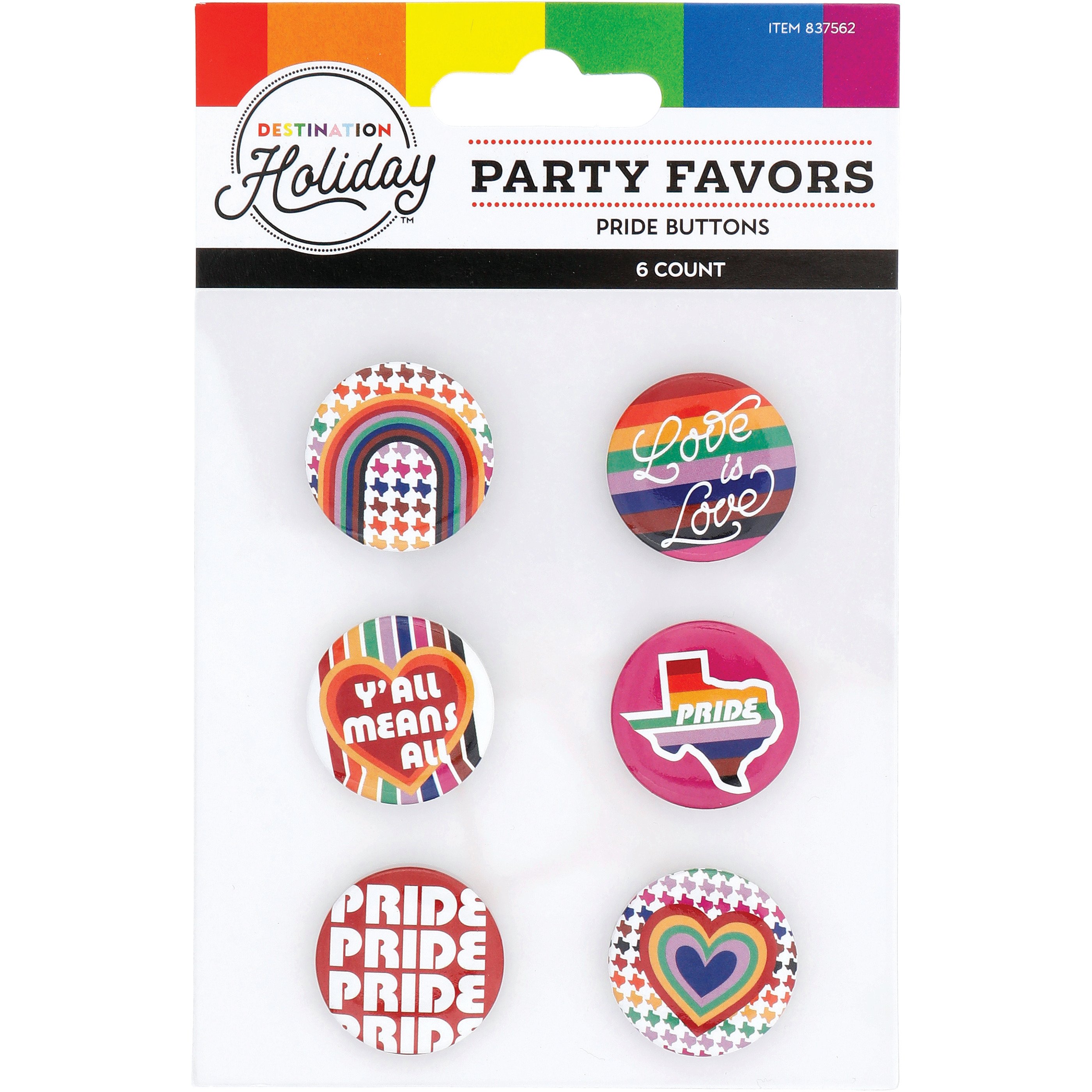 Destination Holiday Assorted Pride Buttons - Shop Favors at H-E-B