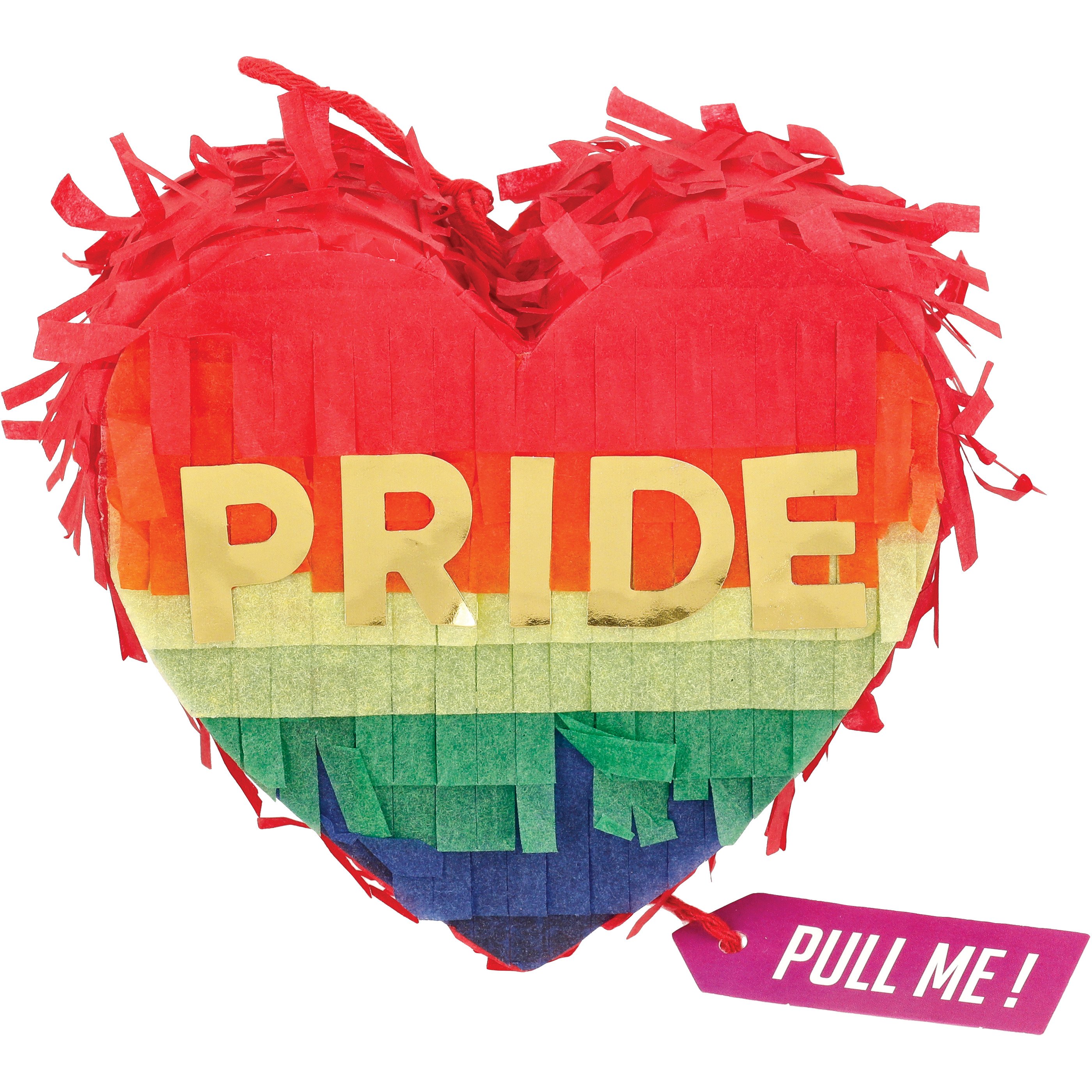 Destination Holiday Heart Shape Pride Piñata - Shop Pinatas at H-E-B