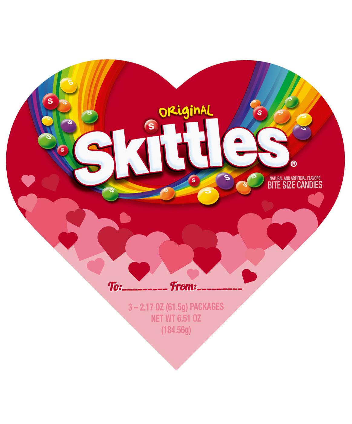 Skittles Original Valentine's Heart-Shaped Gift Box - Shop Candy at H-E-B