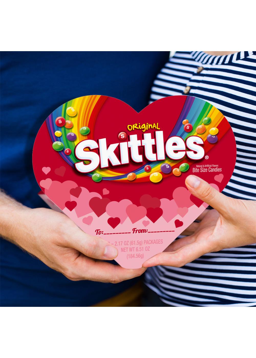 Skittles Original Valentine's Heart-Shaped Gift Box - Shop Candy at H-E-B