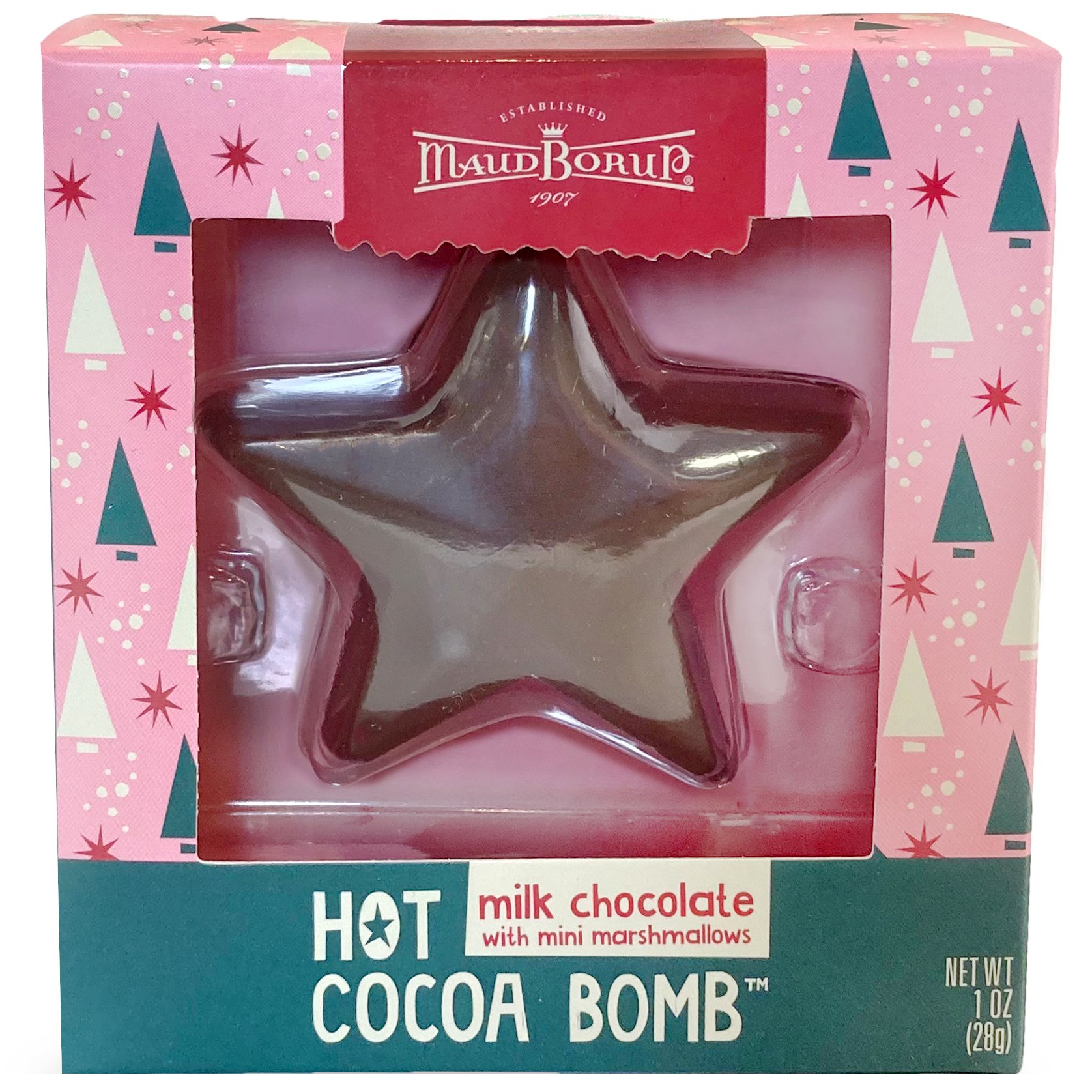 Maud Borup Milk Chocolate Hot Cocoa Melting Star Shape Bomb with Mini ...