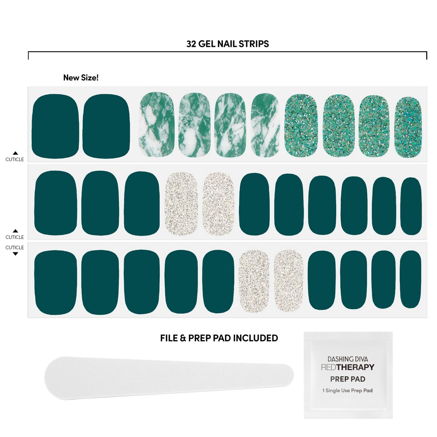 Dashing Diva Gloss Ultra Shine Nail Gel Strips - Ivy Opal - Shop Nail ...