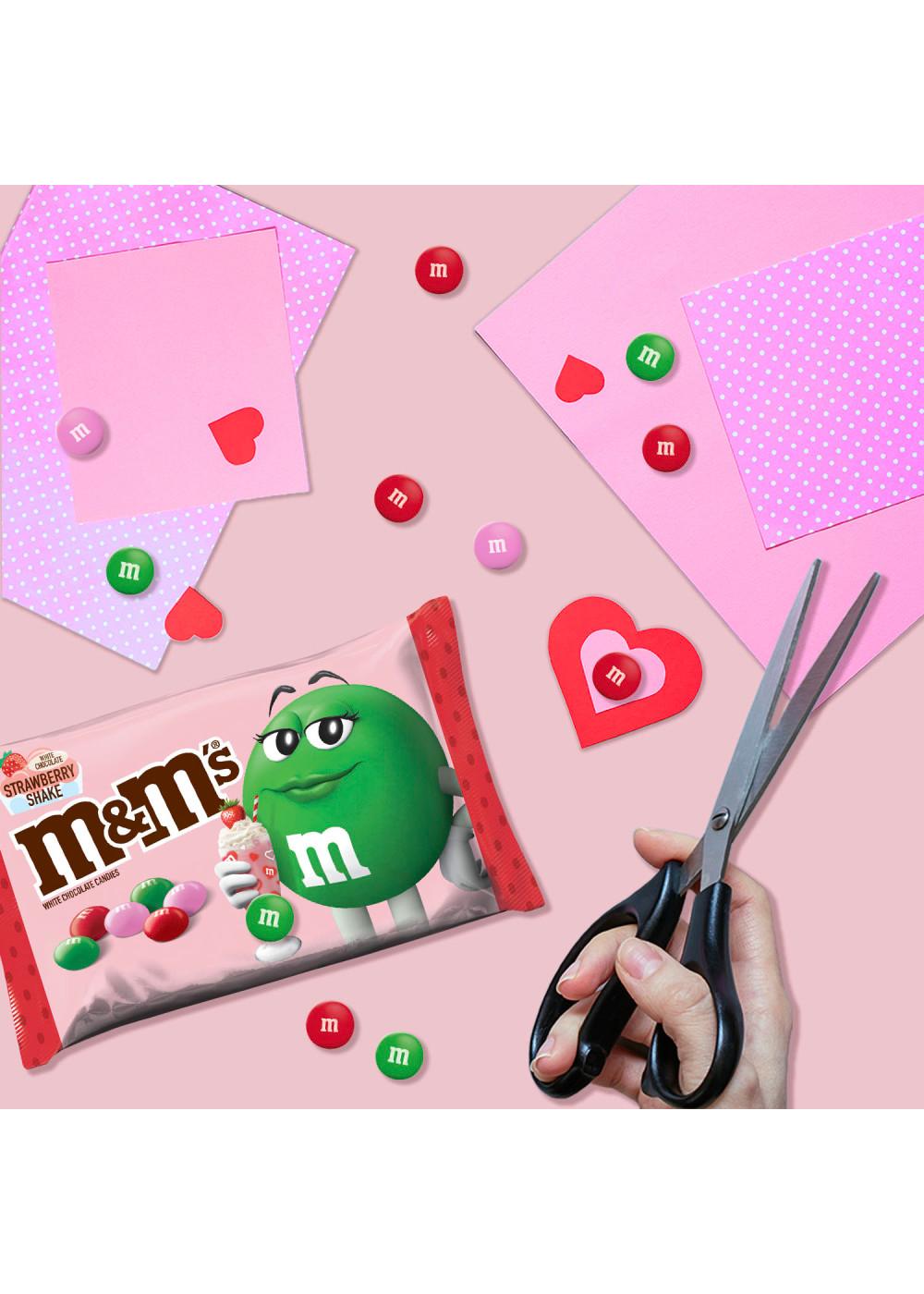 M&M'S White Chocolate Strawberry Shake Valentine's Candy - Shop Candy ...