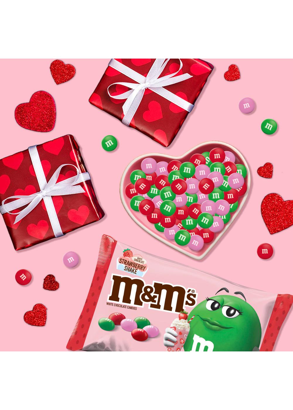 M&M'S White Chocolate Strawberry Shake Valentine's Candy - Shop Candy ...