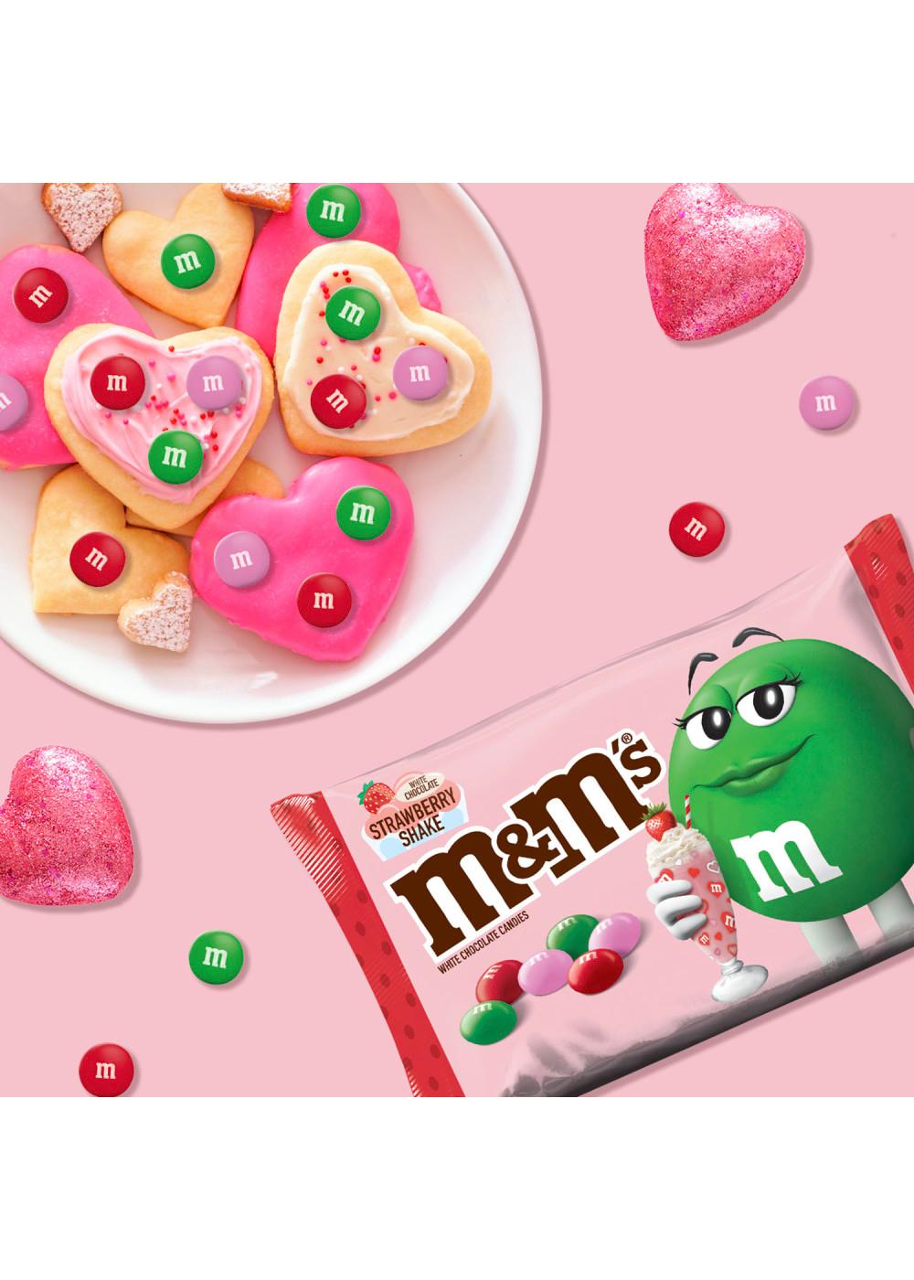 M&M'S White Chocolate Strawberry Shake Valentine's Candy - Shop Candy ...