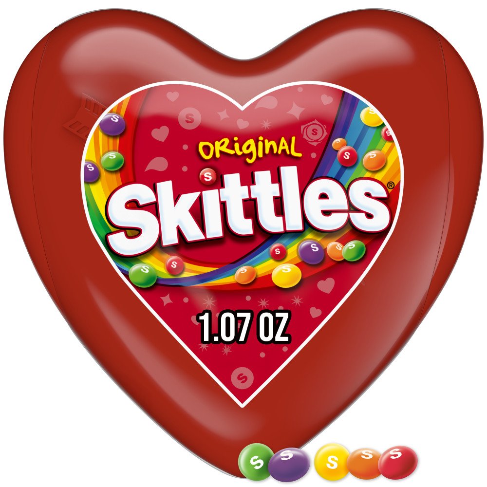 Skittles Original Candy Valentine's Heart Gift Box - Shop Candy at H-E-B