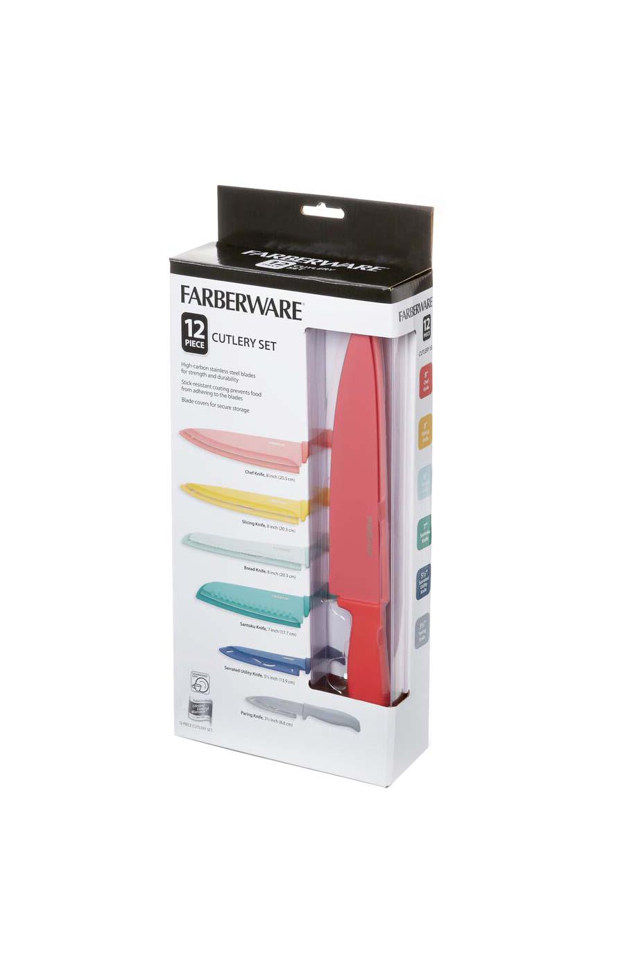 Farberware Resin Blade Set with Sheaths - Rainbow - Shop Knife sets at ...