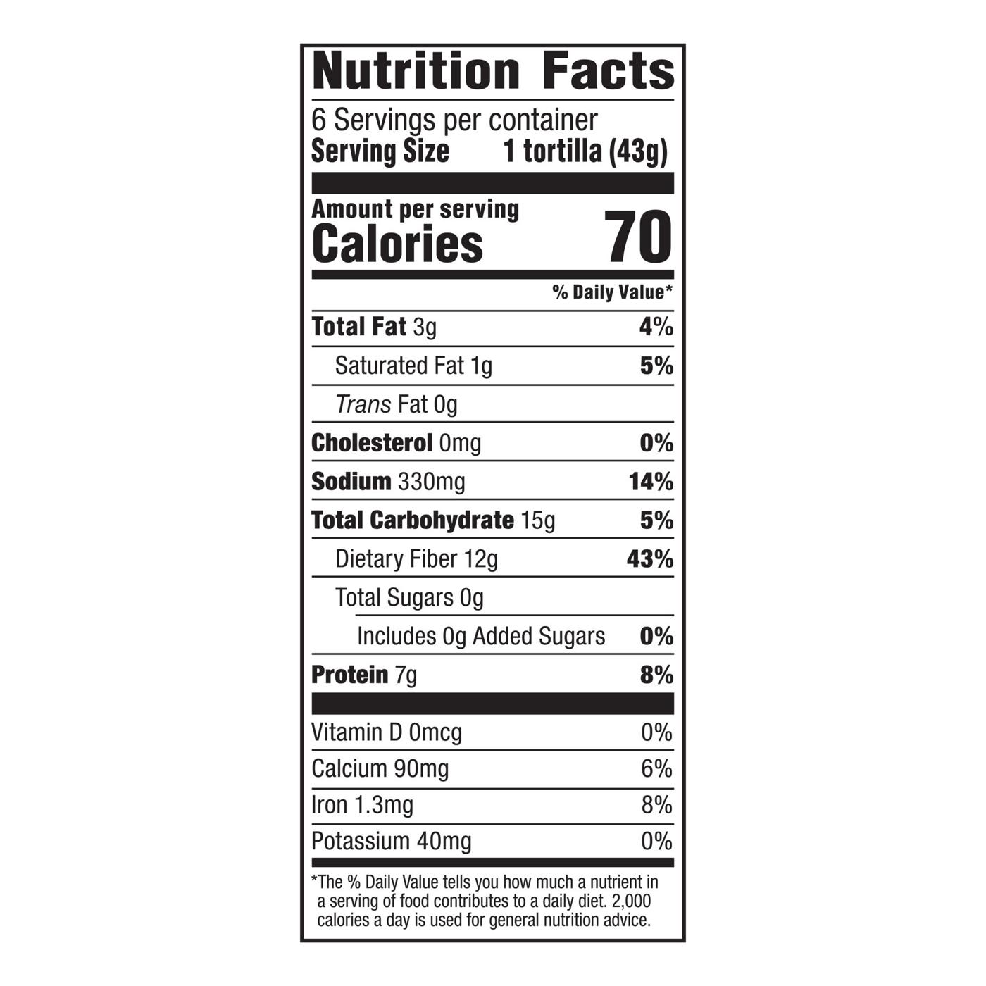 Mission Protein Garlic Herb Tortilla Wraps - Shop Tortillas at H-E-B