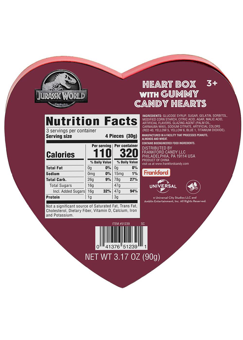 Frankford Jurassic World Gummy Candy & Dinosaur Puzzle Valentine's ...