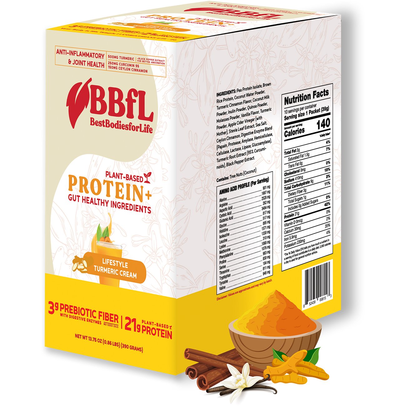 BestBodiesforLife 21g Plant-Based Protein & Meal Replacement Lifestyle ...