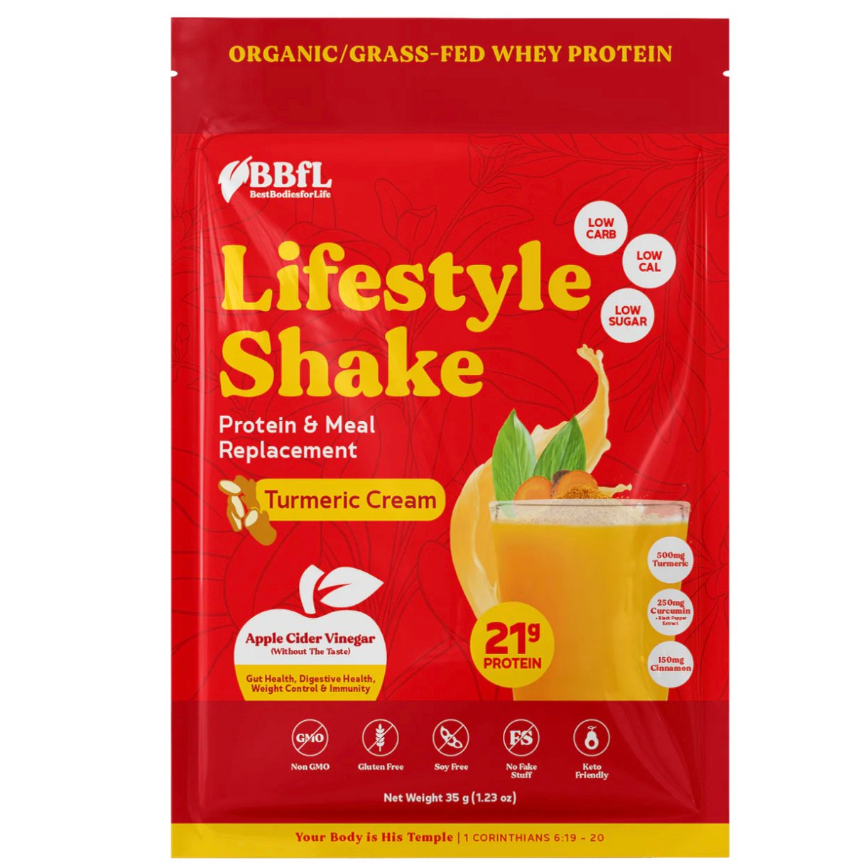 BestBodiesforLife 21g Whey Protein & Meal Replacement Lifestyle Shake ...