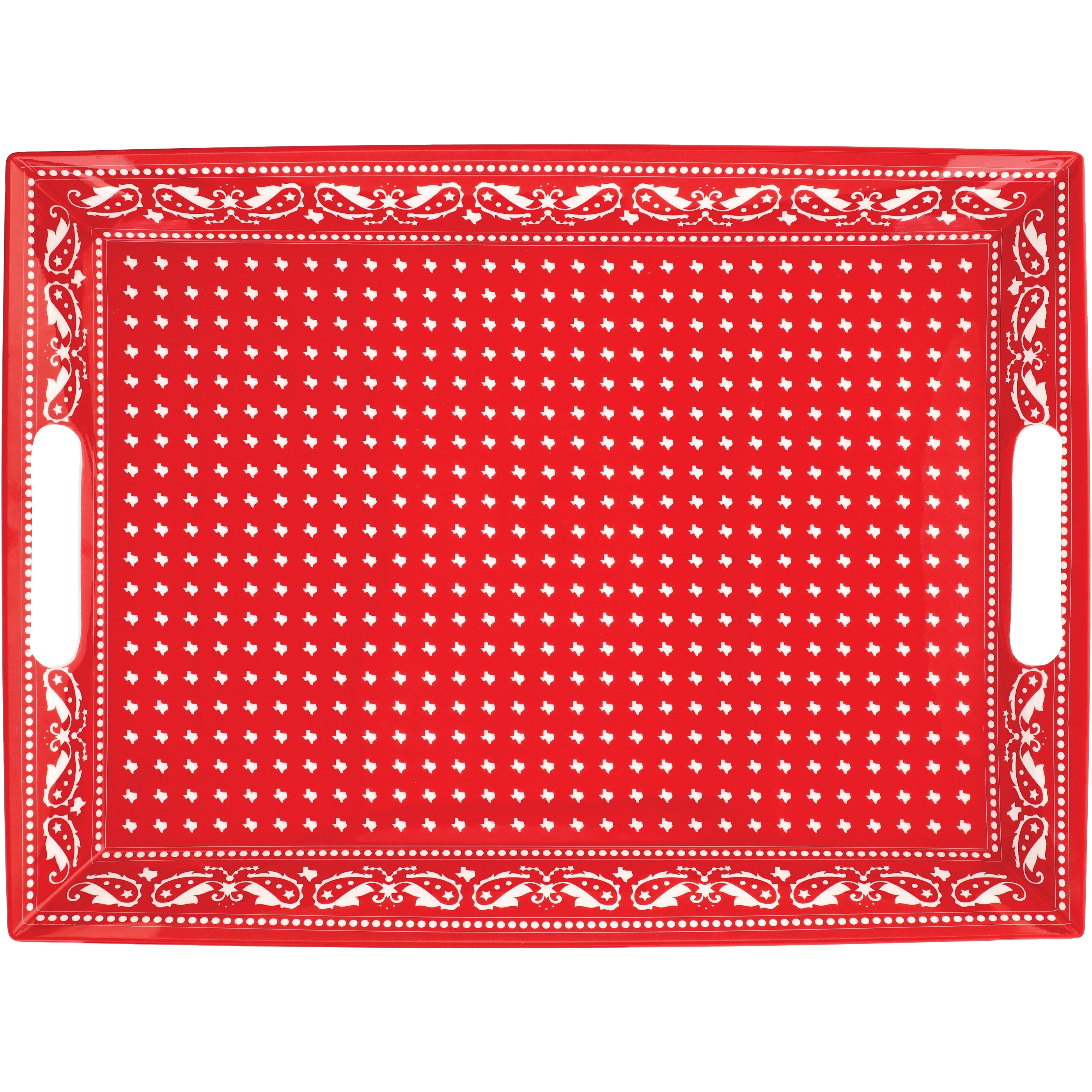 Destination Holiday Texas Bandana Melamine Summer Rectangle Serving ...