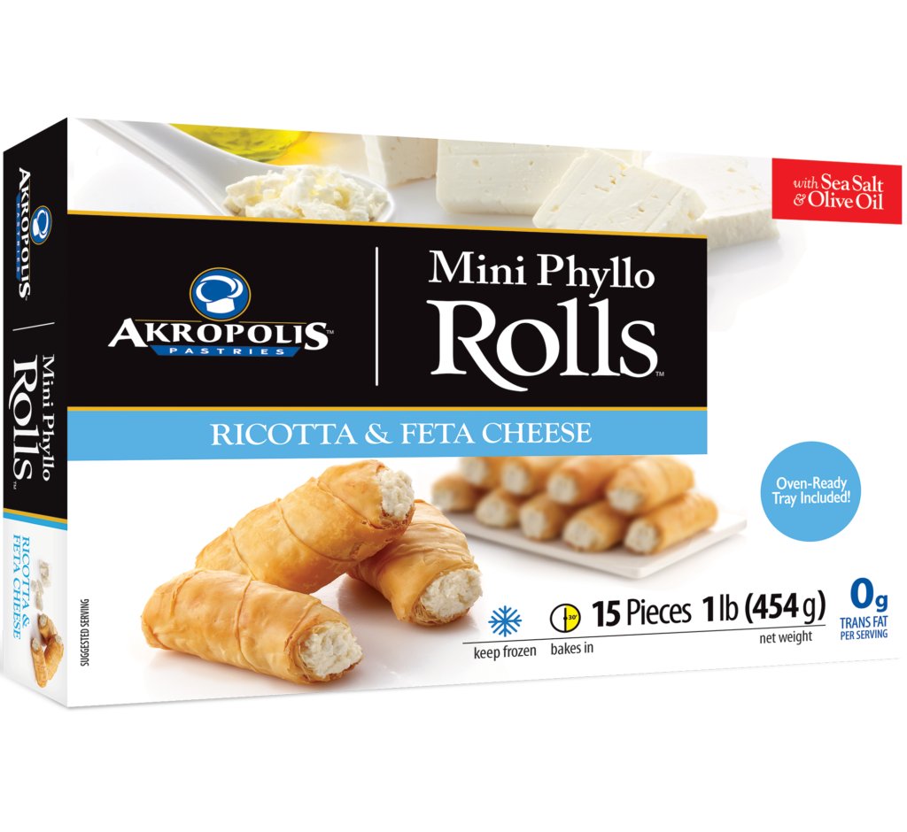 Akropolis Ricotta & Feta Cheese Mini Phyllo Rolls - Shop Appetizers at ...