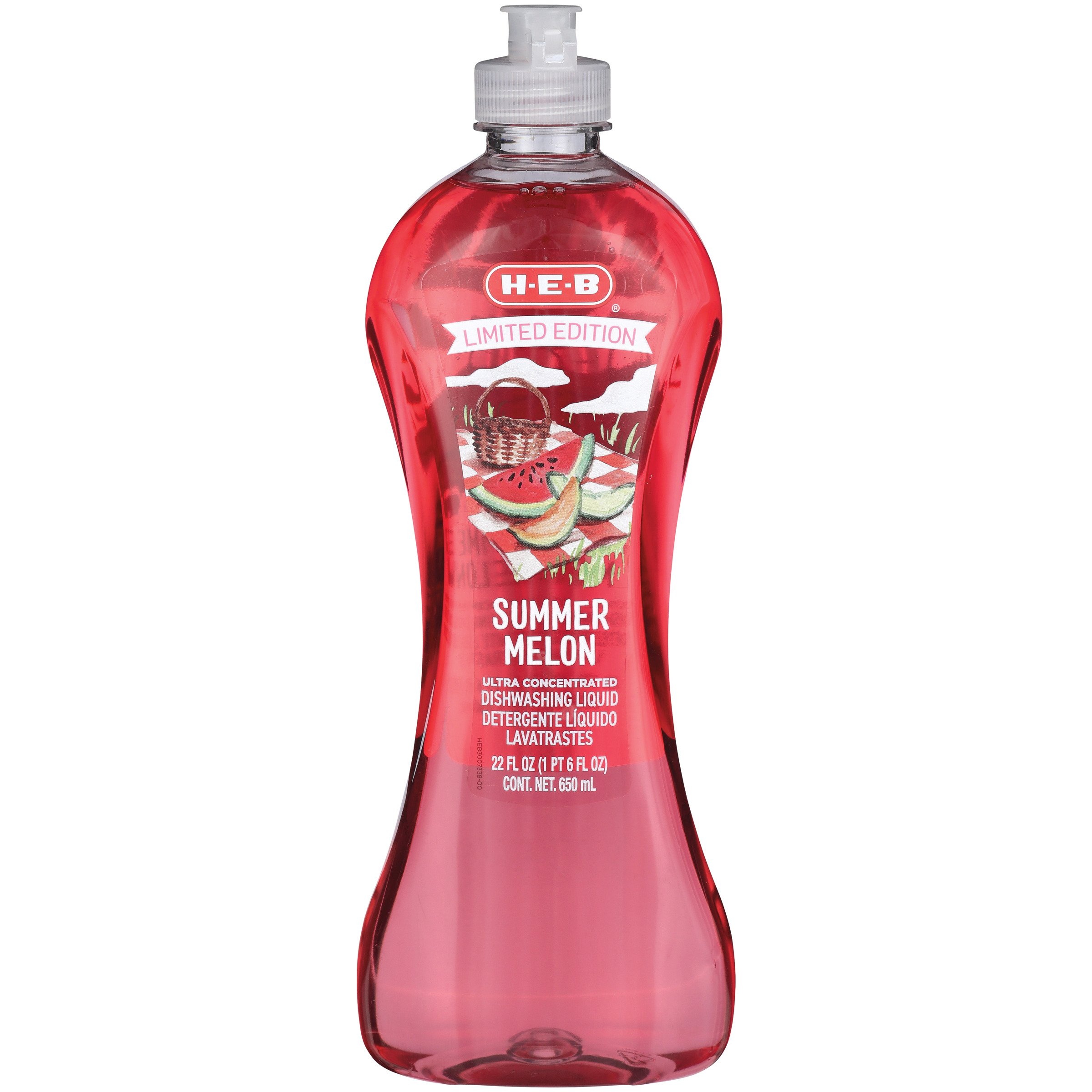 H-E-B Ultra Concentrated Dishwashing Liquid - Summer Melon - Shop ...