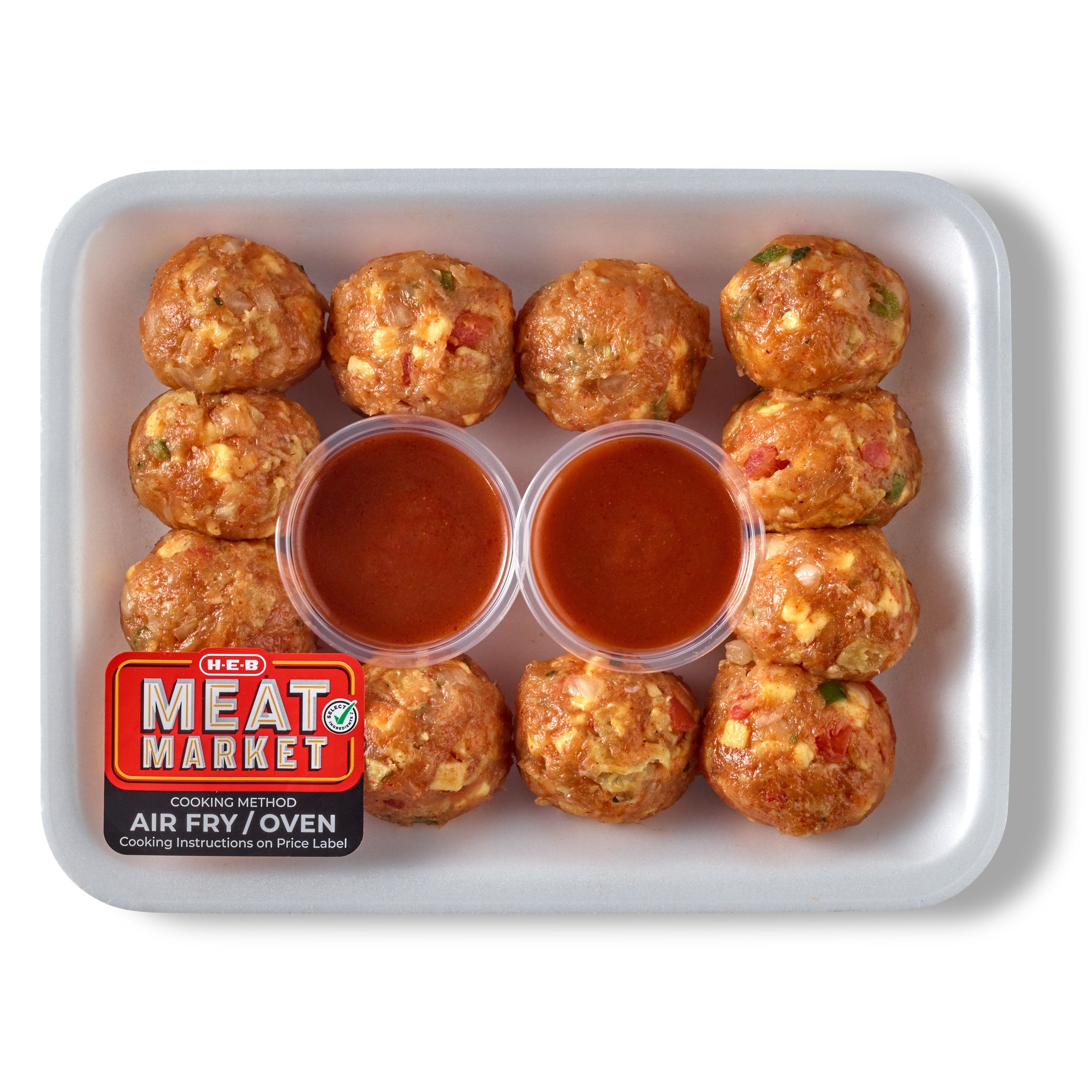 H-E-B Meat Market Chicken Tortilla Meatballs - Enchilada Sauce - Shop ...