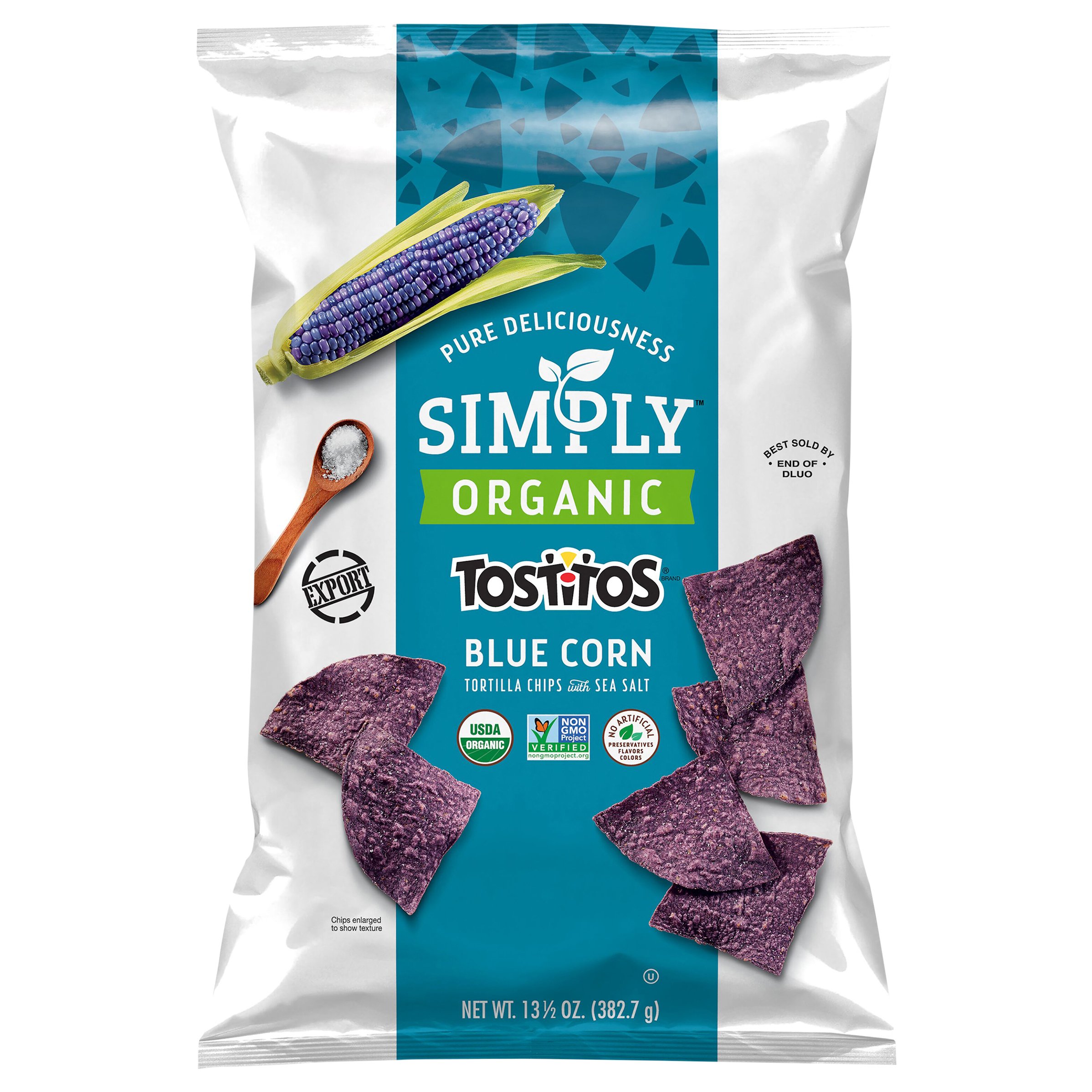 Tostitos Simply Organic Blue Corn Tortilla Chips - Shop Chips at H-E-B