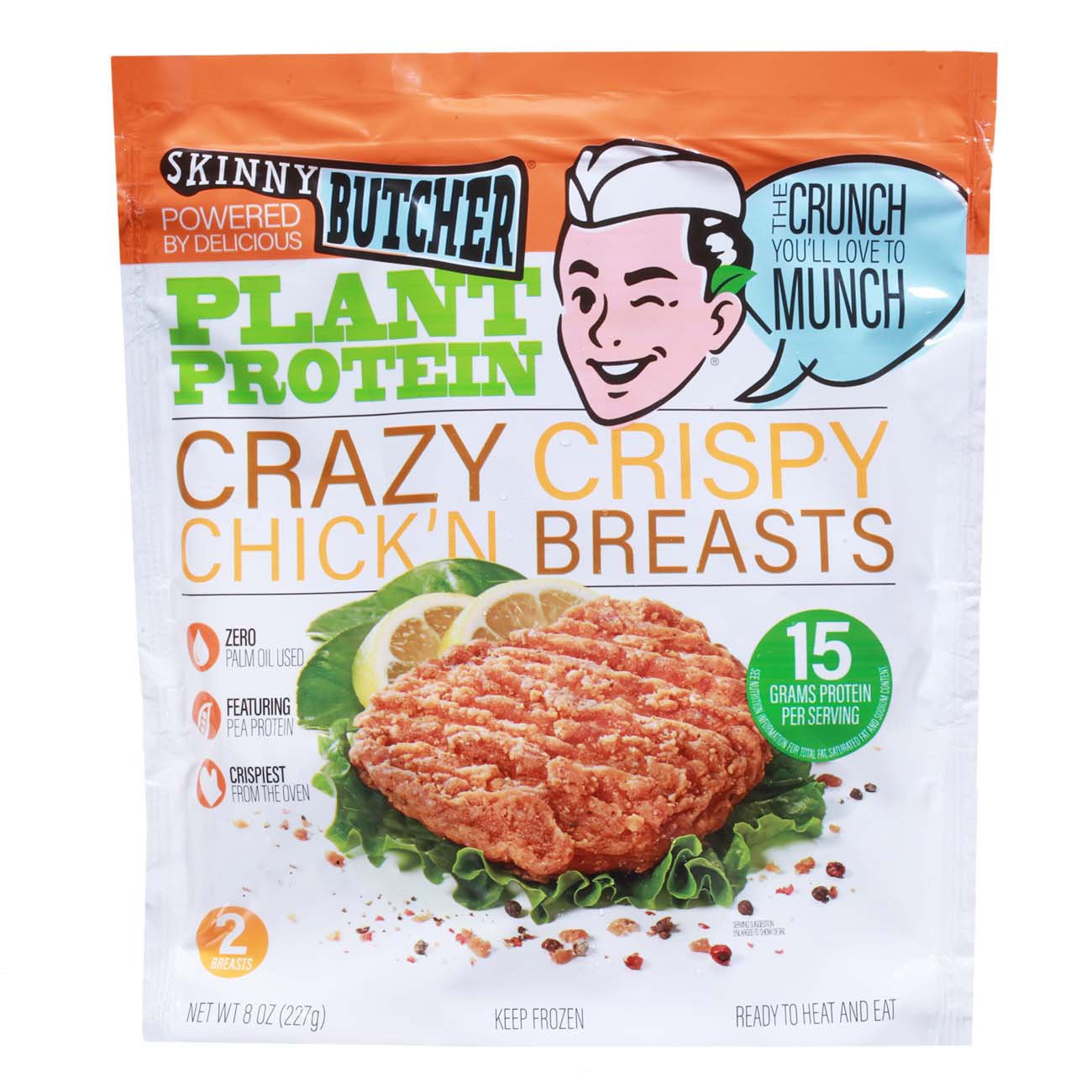 Skinny Butcher Plant Protein Crazy Crispy Chik'n Breasts - Shop Meat ...